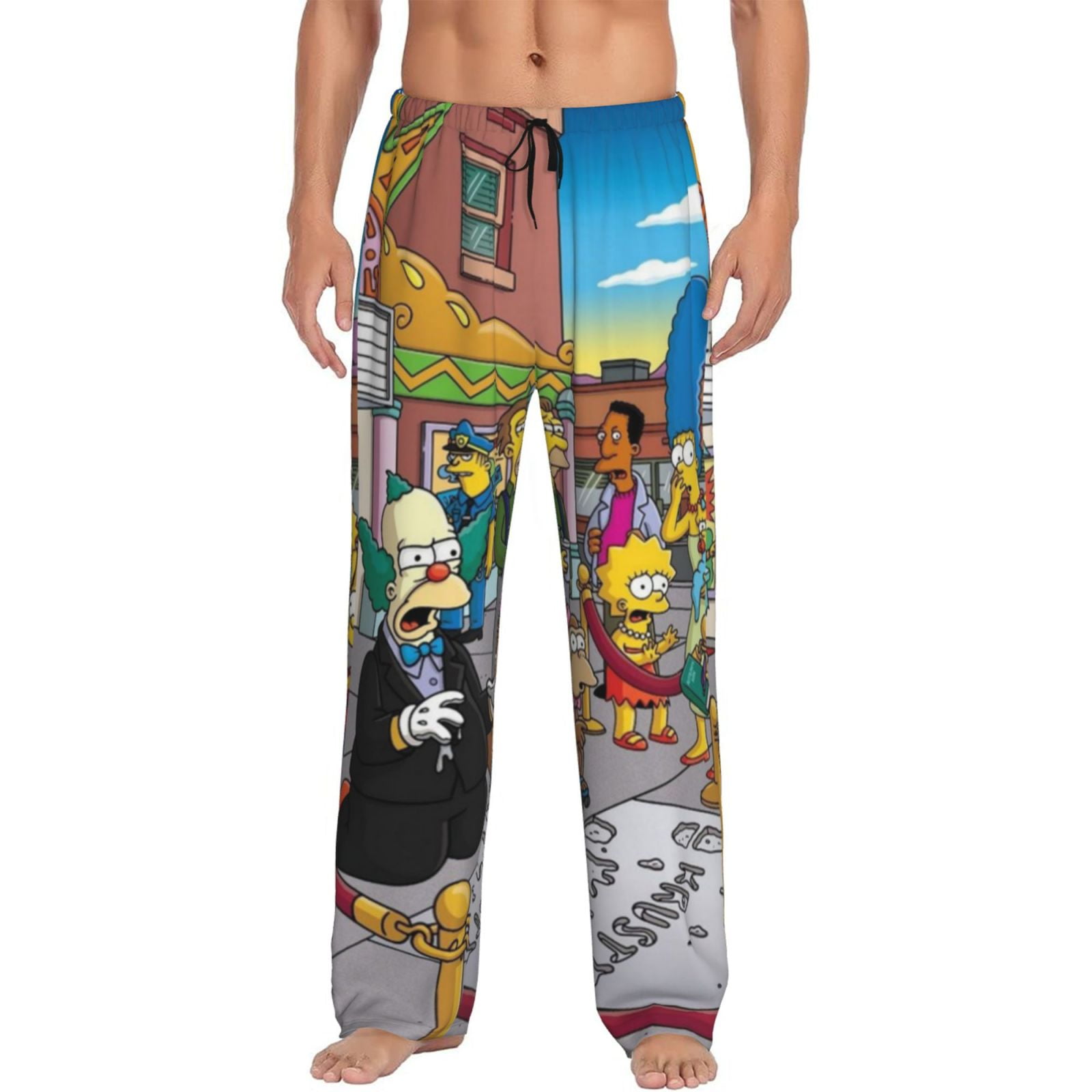 The Simpsons Men's Pajama Pants Lounge Fashion Cozy Daily Sleepwear ...