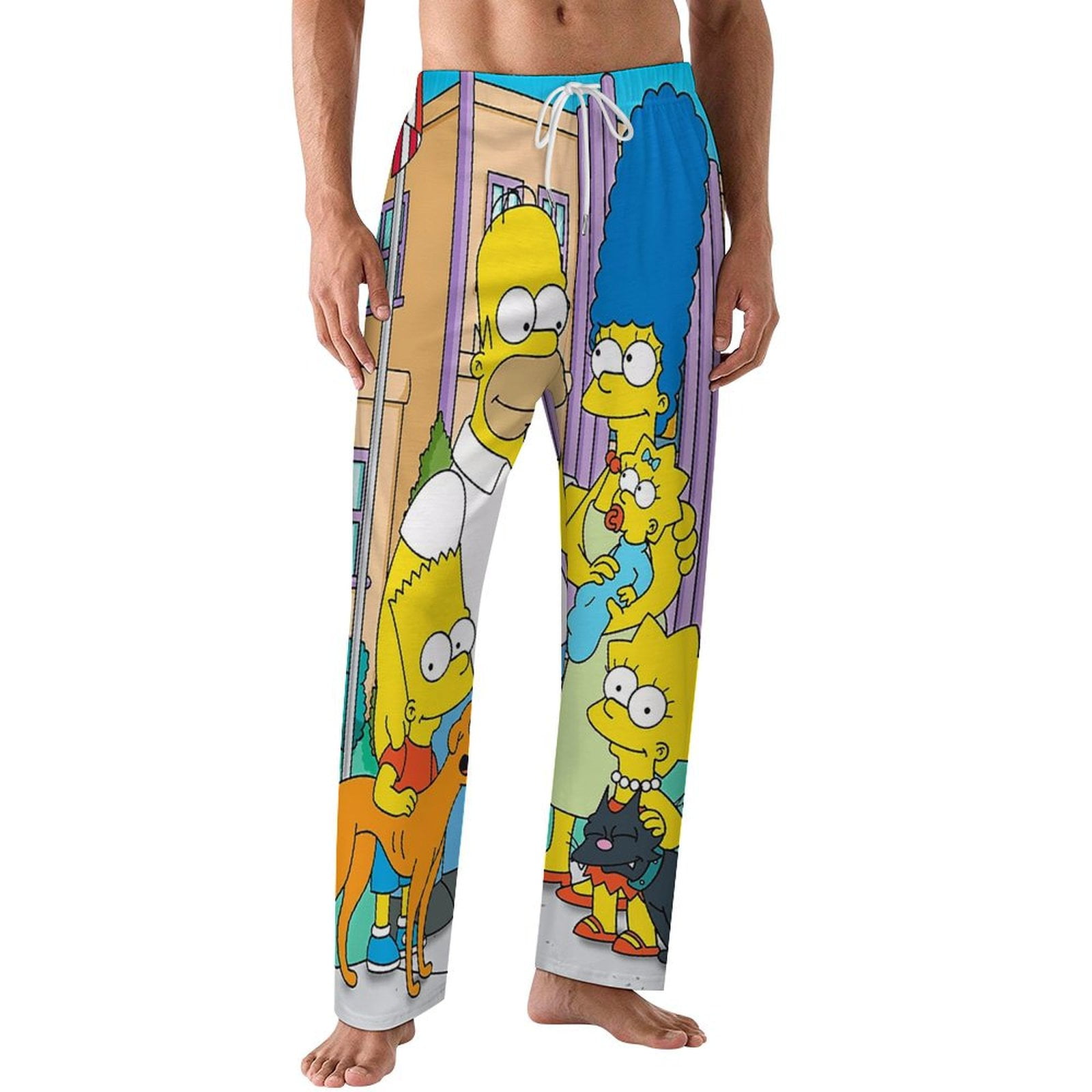 The Simpsons Men's Pajama Pants Ultra Lightweight Pjs Bottoms Sleepwear ...