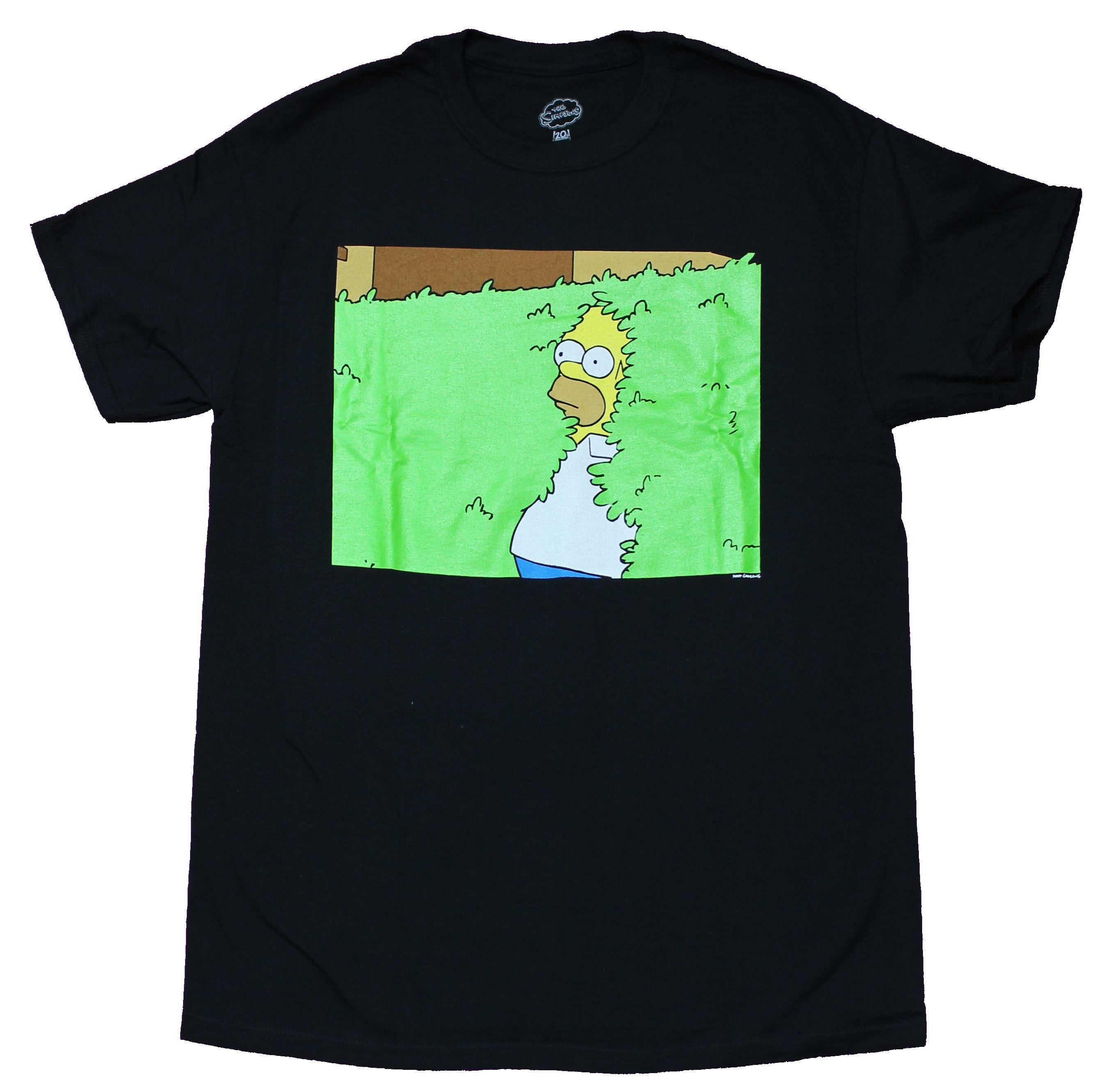 The Simpsons Mens T-Shirt - Homer in The Bushes Meme - Walmart.com
