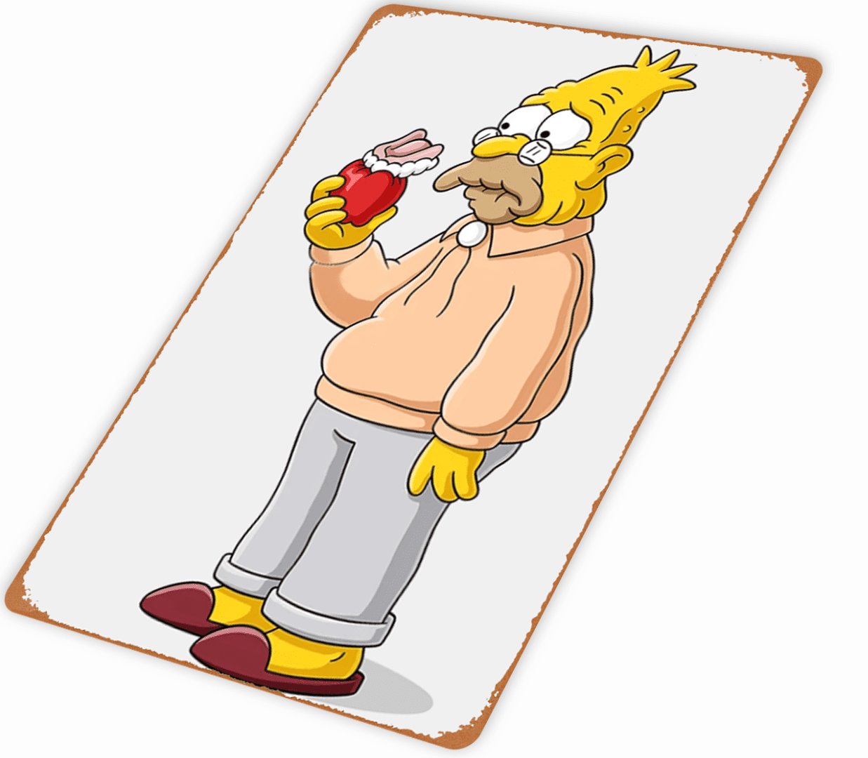 The Simpsons Metal Tin Sign Retro Homer Simpson's Father Poster Vintage ...