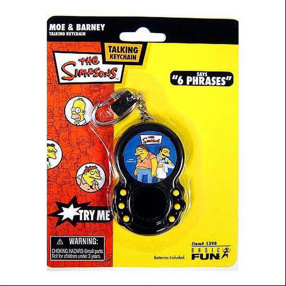 The Simpsons Moe & Barney Talking Keychain - Walmart.com