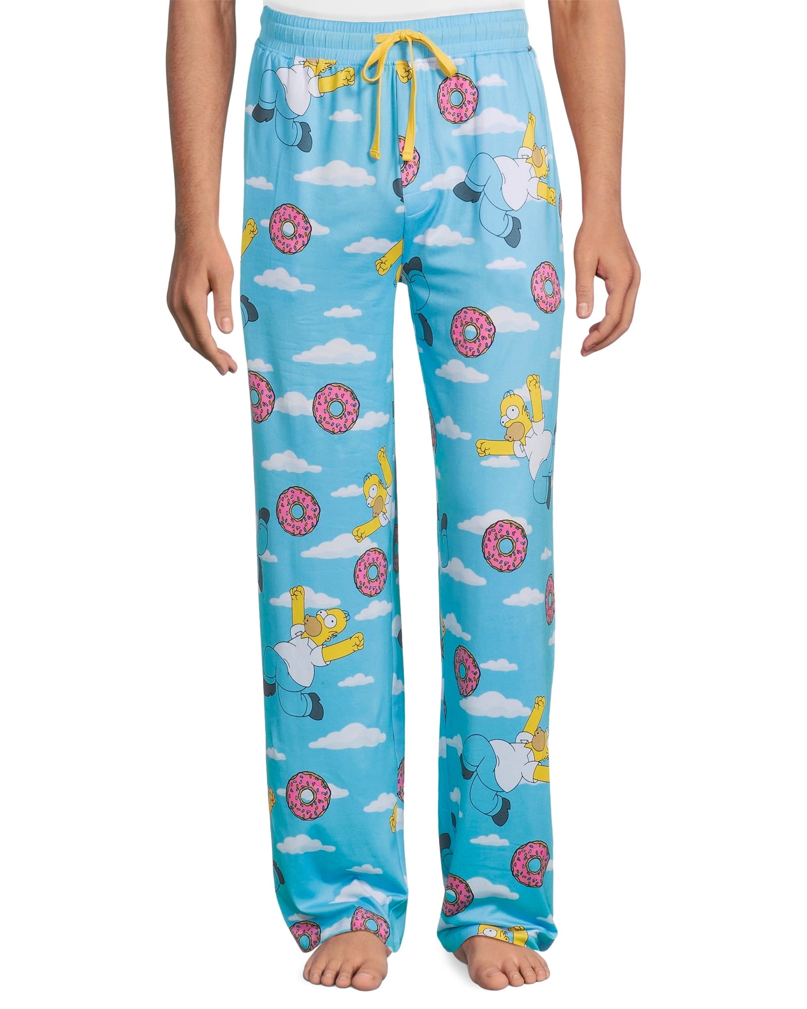 The Simpsons Pajama Pants Men's Homer Simpson Doughnuts Lounge PJ ...