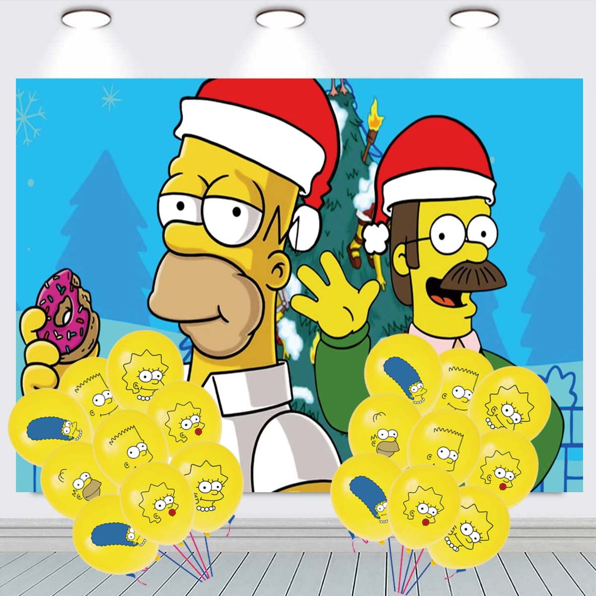 The Simpsons Party Decorations Balloons Taspestry Backdrop Banner Wall ...