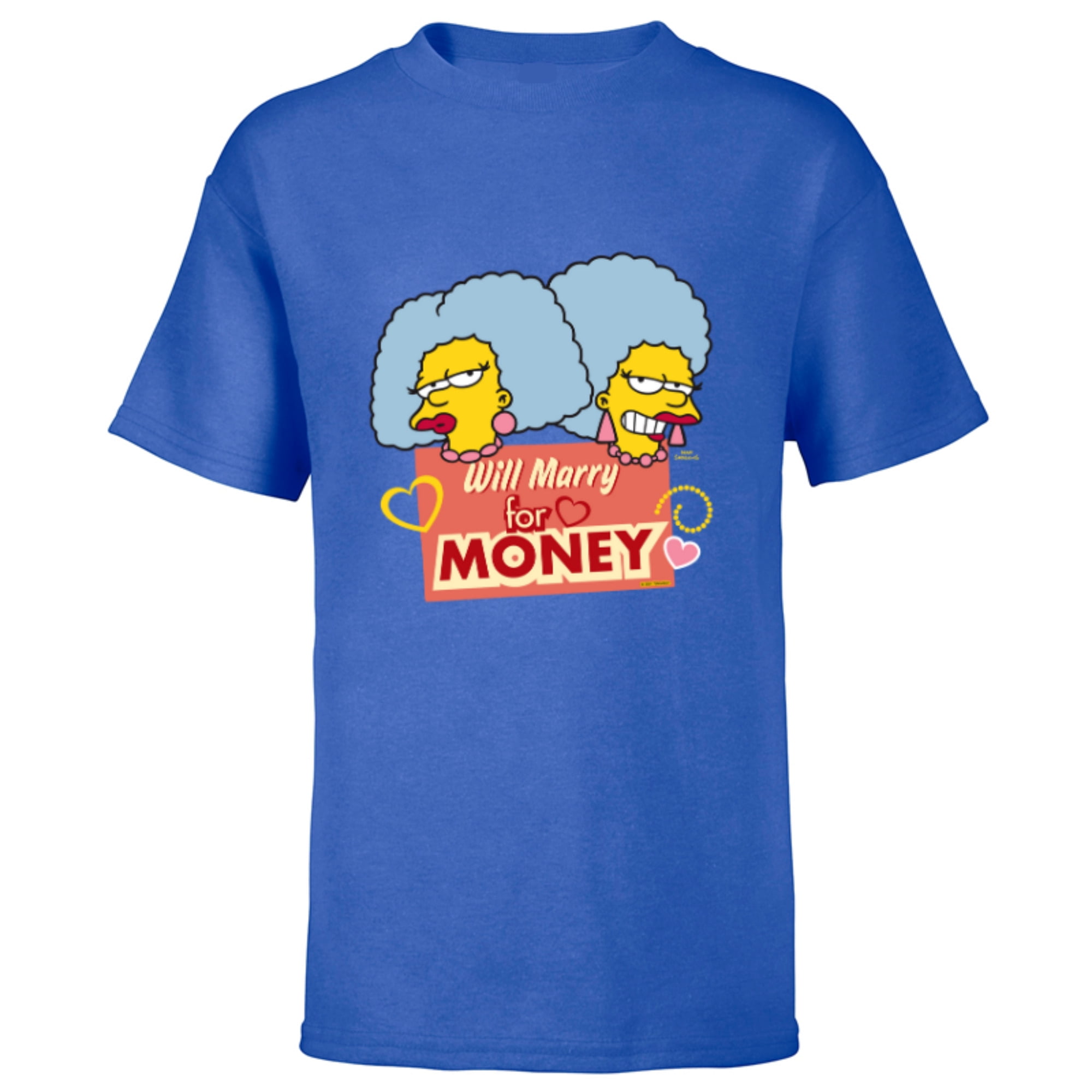 The Simpsons Patty and Selma Will Marry for Money Retro - Short Sleeve ...
