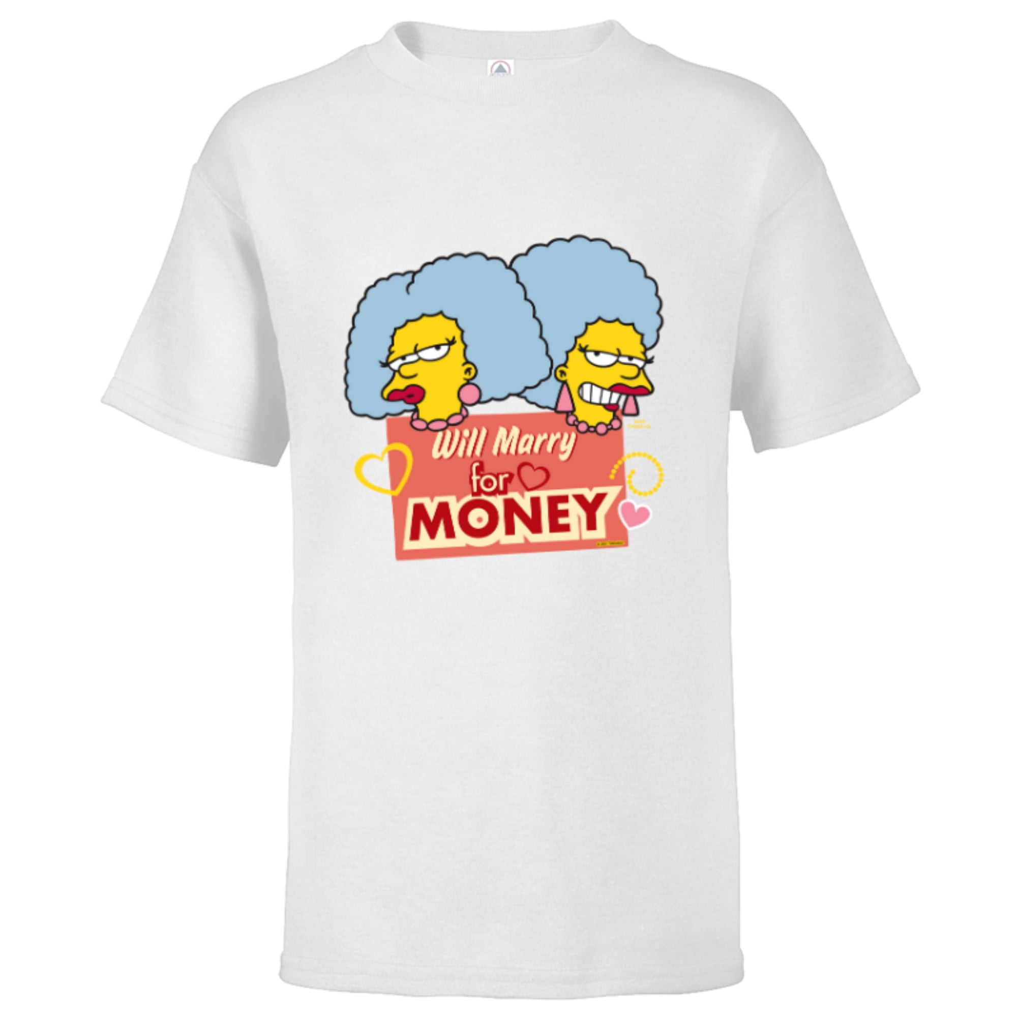 The Simpsons Patty and Selma Will Marry for Money Retro - Short Sleeve ...