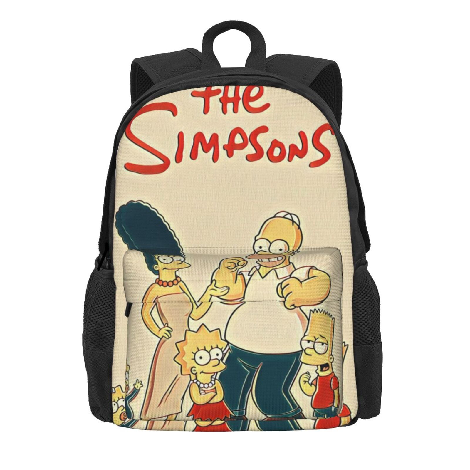 The Simpsons Poster Backpack Adjustable Daypack Large Capacity School ...