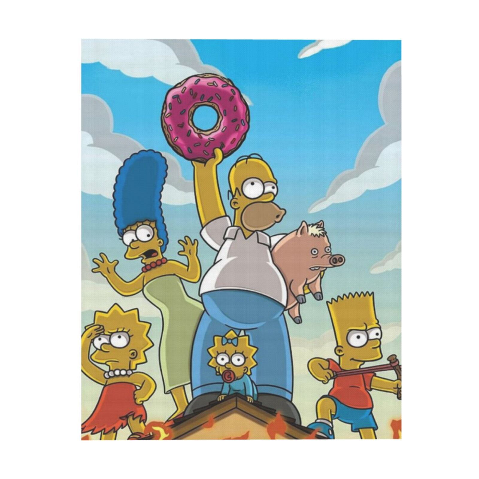 The Simpsons Poster , HD Print Canvas Art for Home Bedroom Playroom ...