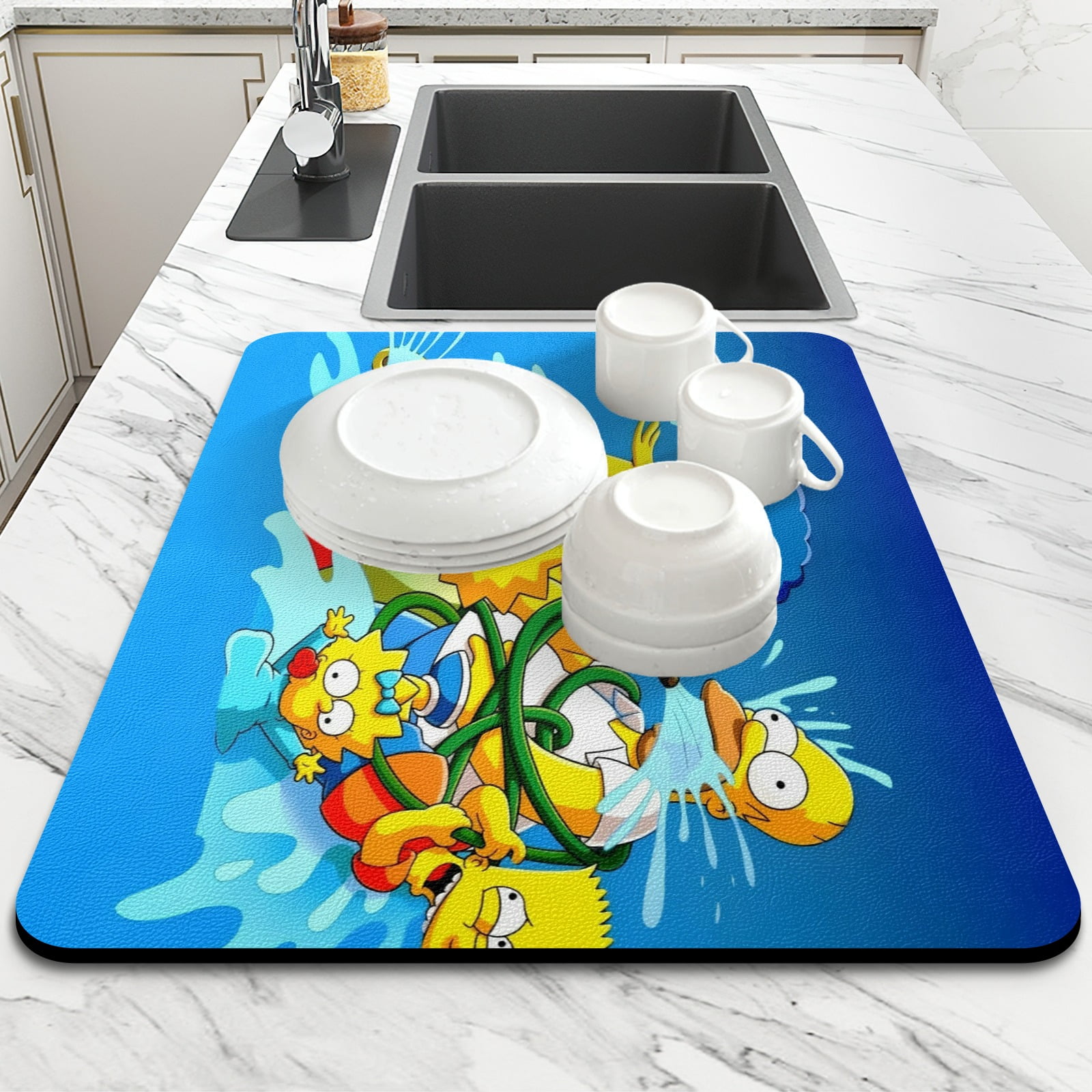 The Simpsons Quick-Dry Custom Counter Mat.16"x18" - Walmart.com
