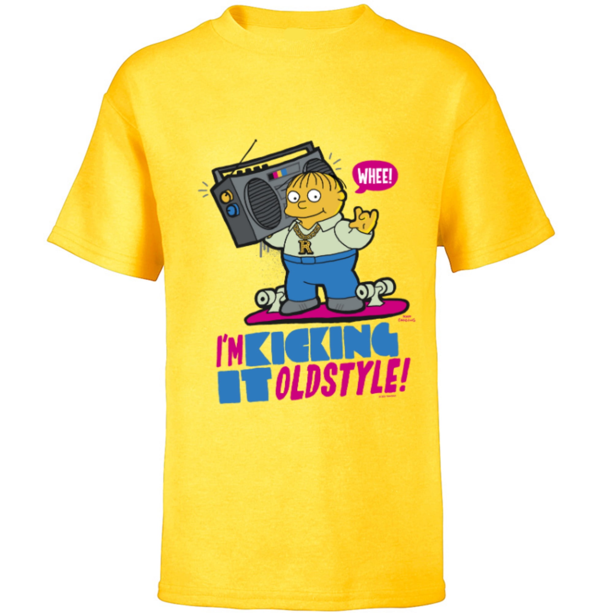The Simpsons Ralph Wiggum I’m Kicking it Old Style - Short Sleeve T ...