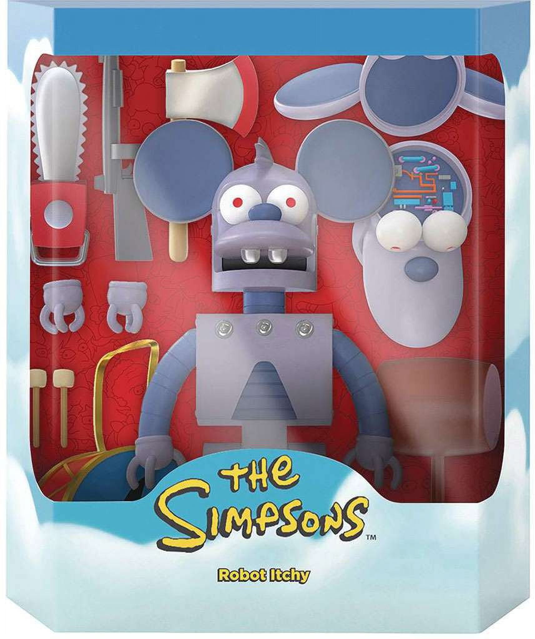 Super7 The Simpsons: Robot Itchy Ultimates Collectible Action Figure ...