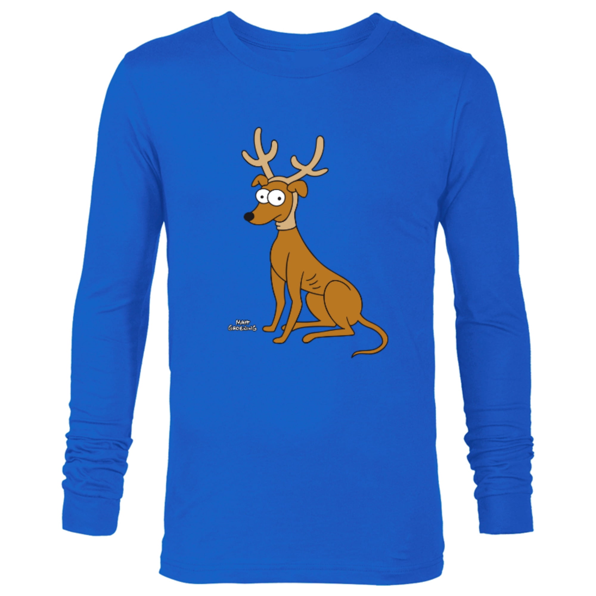 The Simpsons Santa’s Little Helper Reindeer Ears Holiday - Long Sleeve ...
