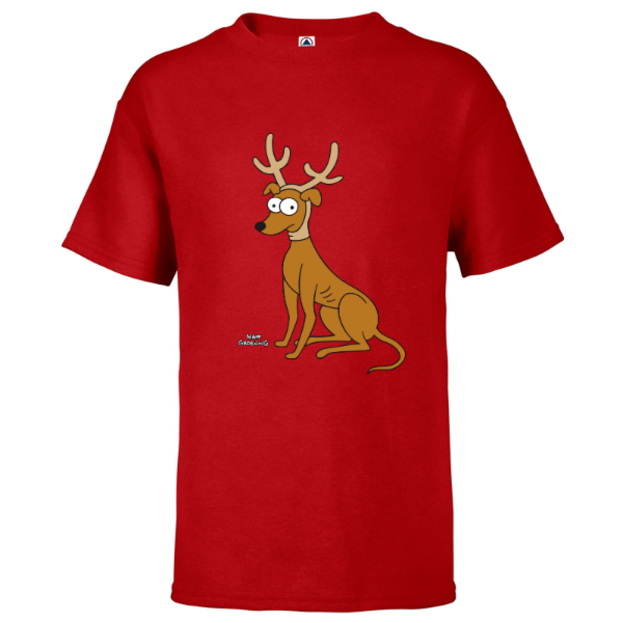 The Simpsons Santa’s Little Helper Reindeer Ears Holiday - Short Sleeve ...