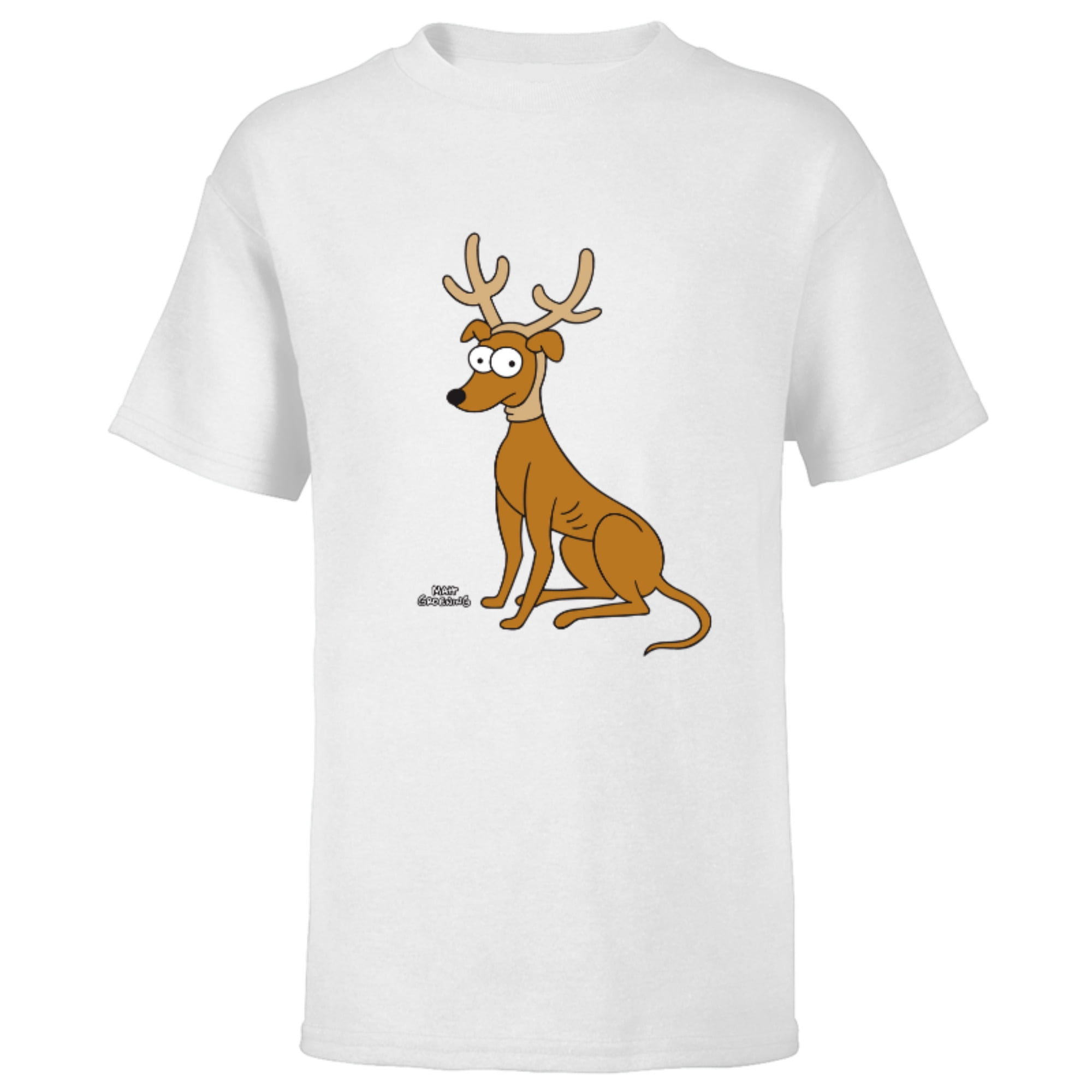 The Simpsons Santa’s Little Helper Reindeer Ears Holiday - Short Sleeve ...