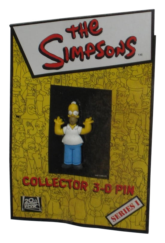 The Simpsons Series 1 (2003) Hot Properties Homer Ooh Collector 3-D Pin ...