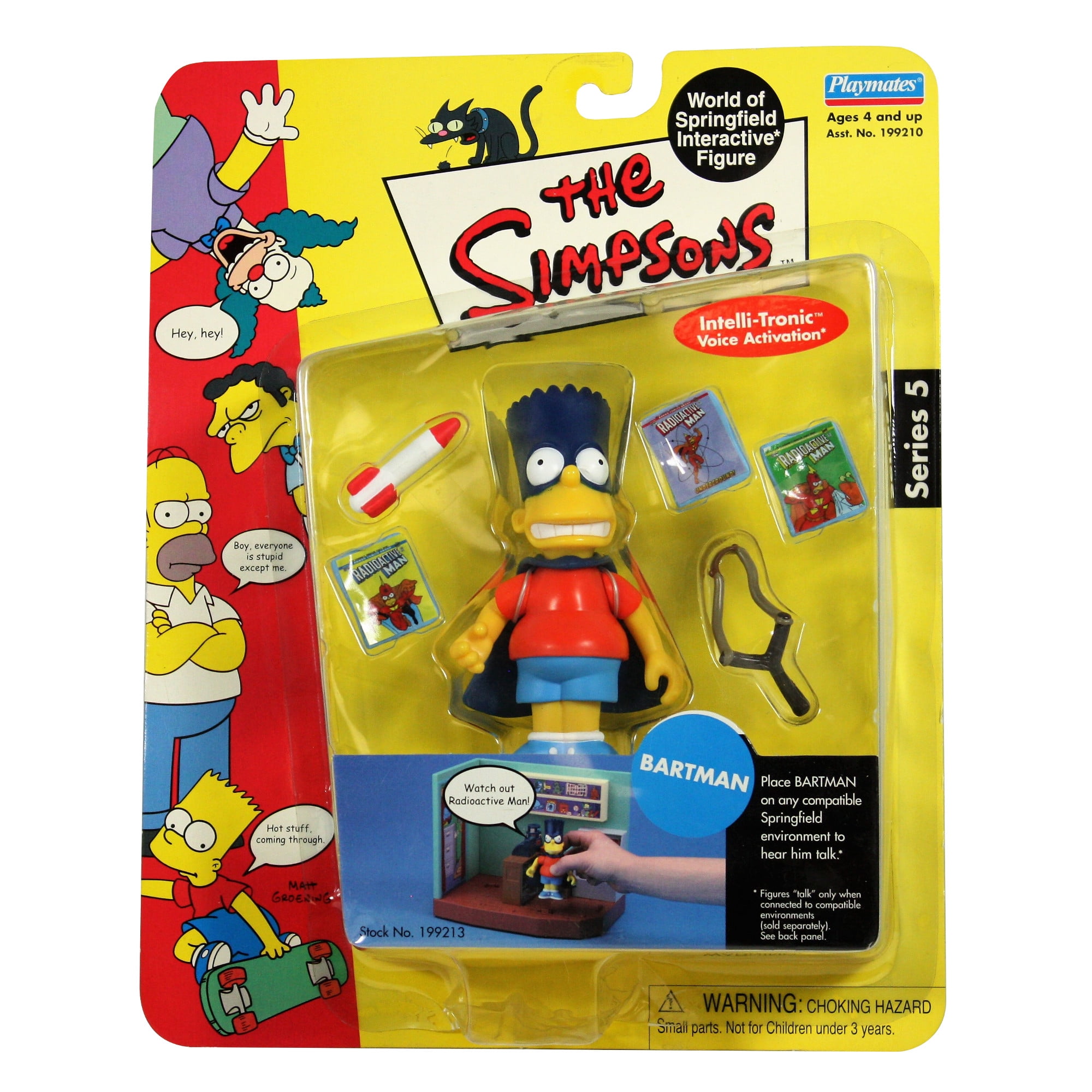 BARTMAN The Simpsons Series 5 World Of Springfield Interactive Action ...