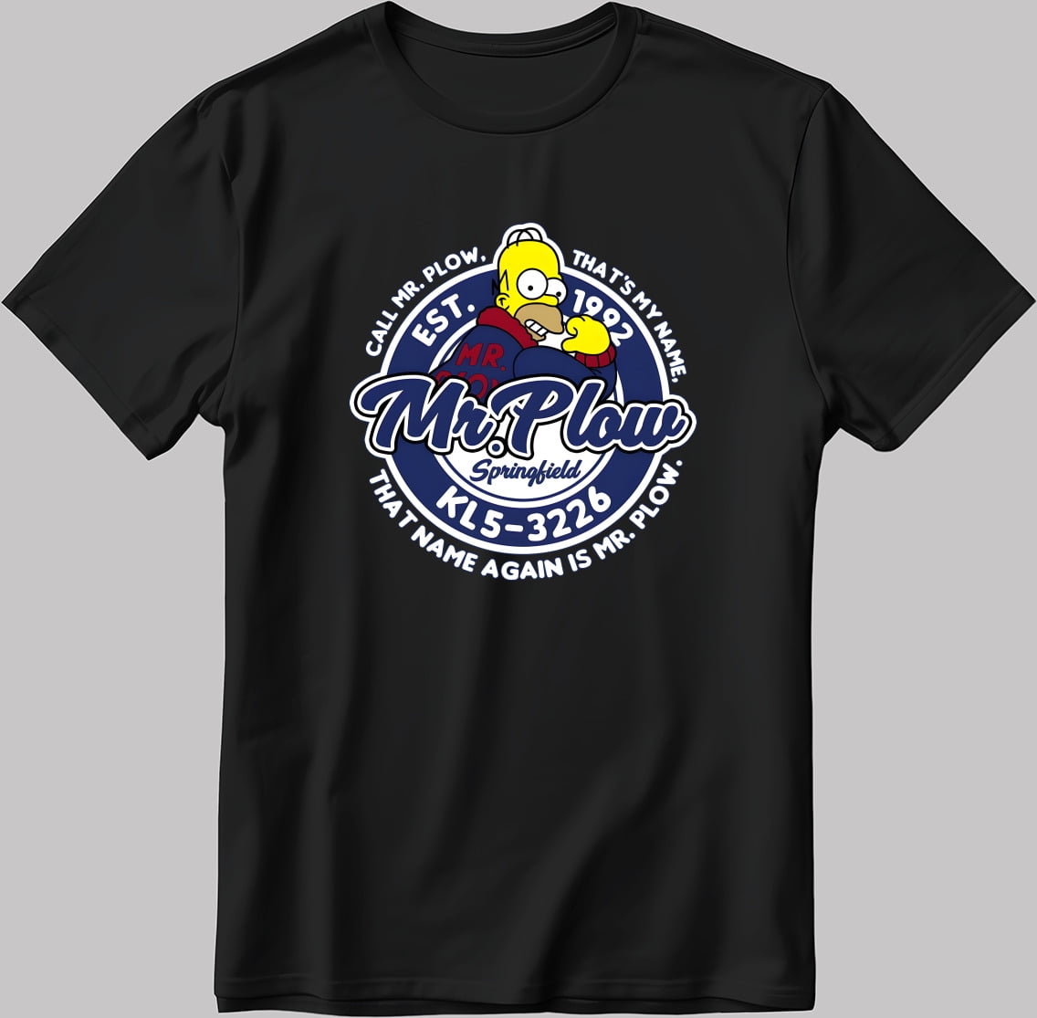 The Simpsons, Simpson Characters Short Sleeve White-Black Men's / Women ...