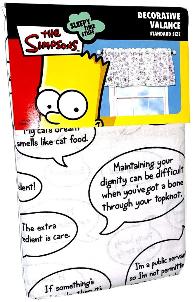 The Simpsons Sleepy Time Stuff Decorative Window Valance - Walmart.com