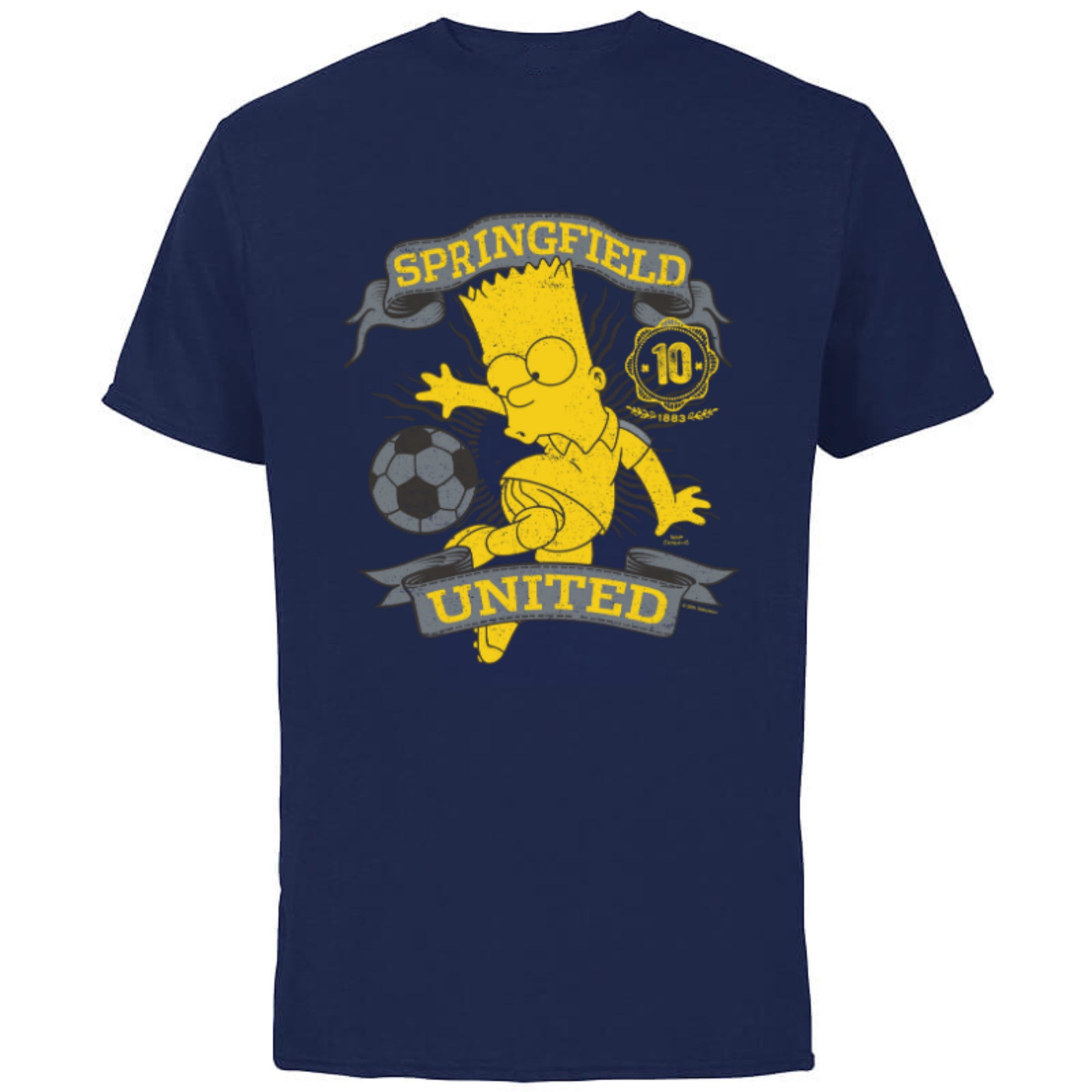 The Simpsons Soccer Bart Simpson Springfield United - Short Sleeve ...