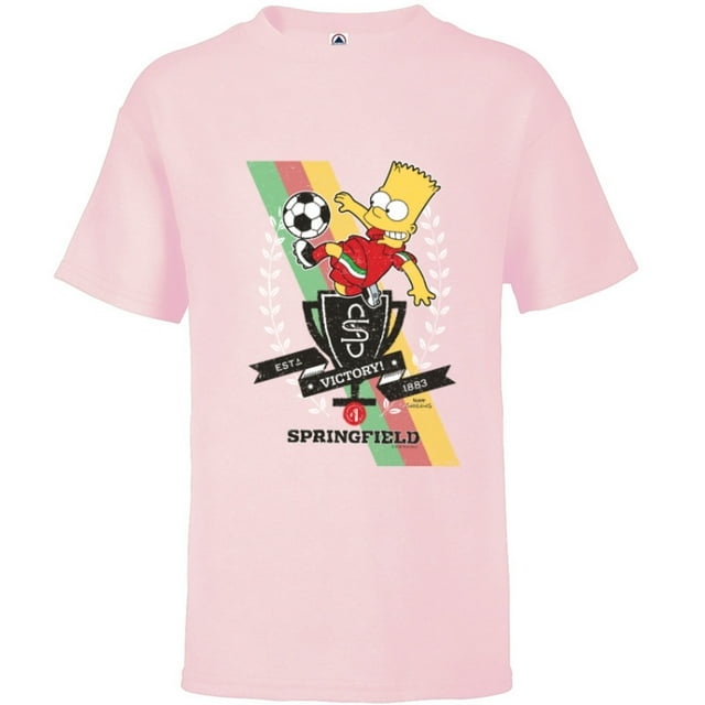 The Simpsons Soccer Bart Simpson Springfield Victory - Short Sleeve T ...