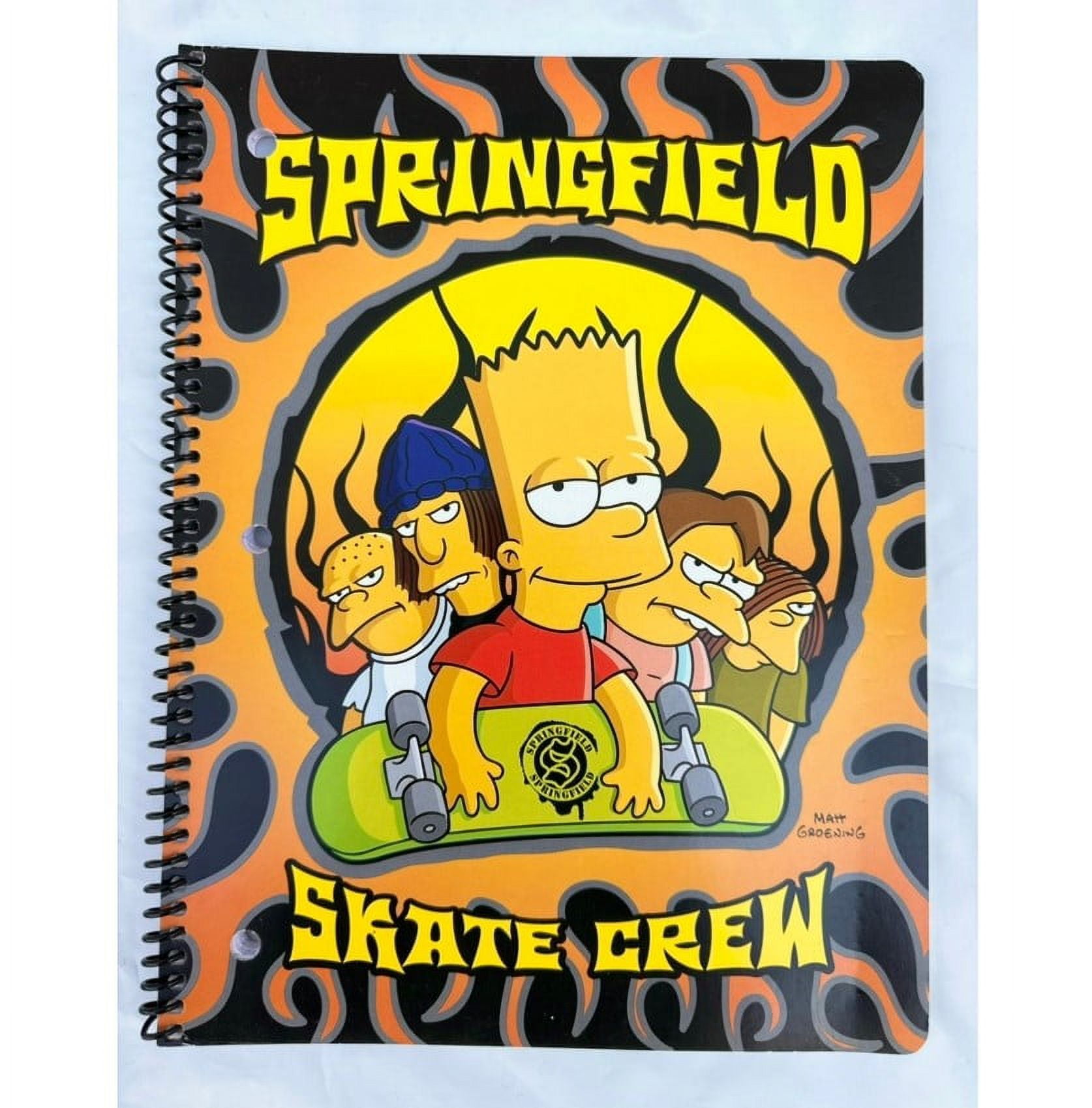 The Simpsons Spiral Notebook Skate Crew - Walmart.com