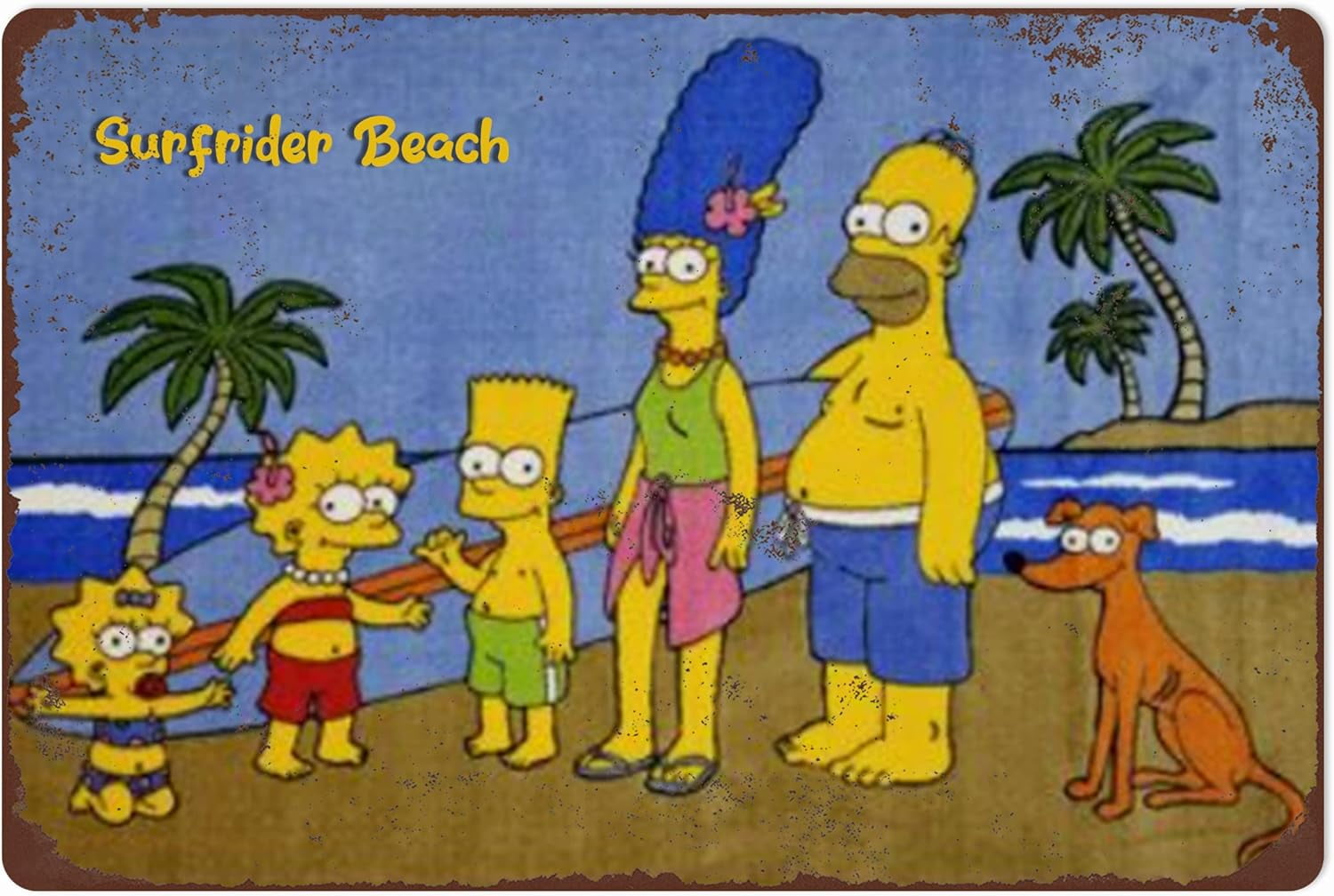 The Simpsons Surfing 300 Pieces Wooden Jigsaw Puzzles For Adults ...