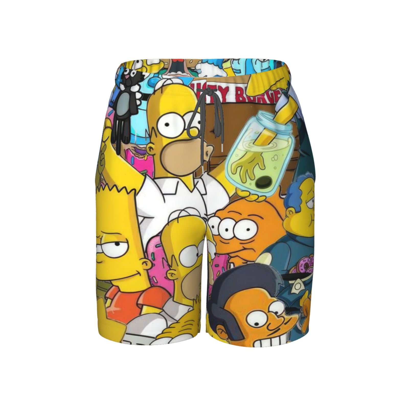 The Simpsons Swim Trunk For Boys, Swiming Trunks With Mesh Liner Beach ...