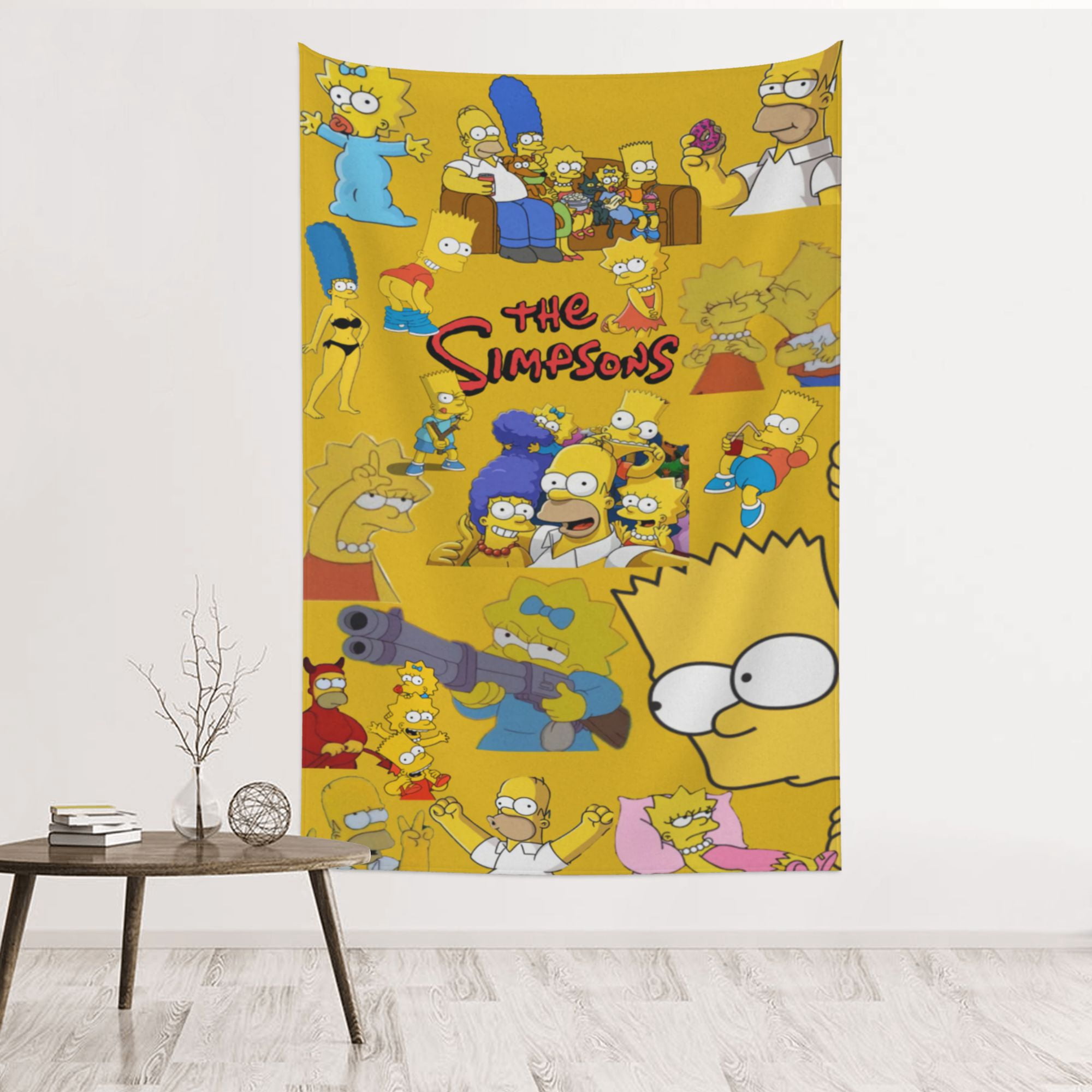 The Simpsons Tapestry Aesthetic Wall Hanging for Living Room Bedroom ...