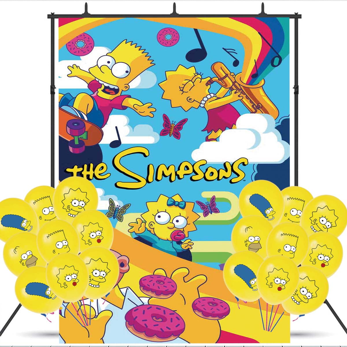The Simpsons Taspestry Poster Banner Backdrop Background Birthday ...