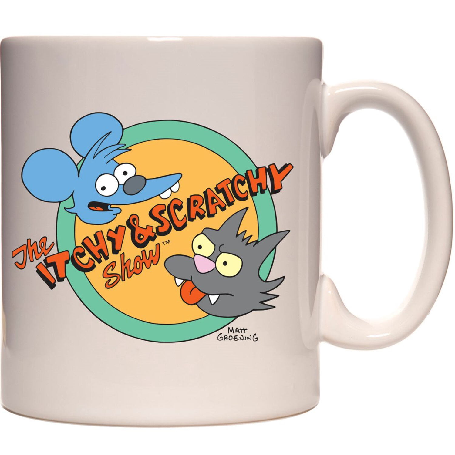 The Simpsons The Itchy & Scratchy Show Logo 11 oz. Mug - Walmart.com
