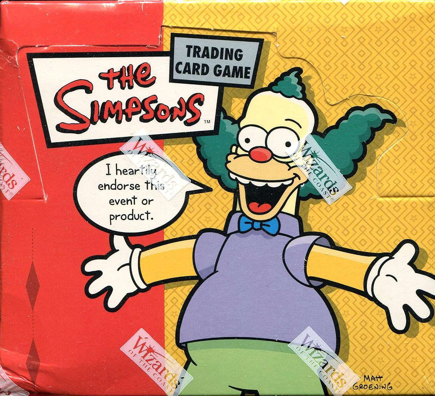 The Simpsons Trading Card Game Krusty Approved Booster Box (36 Packs ...