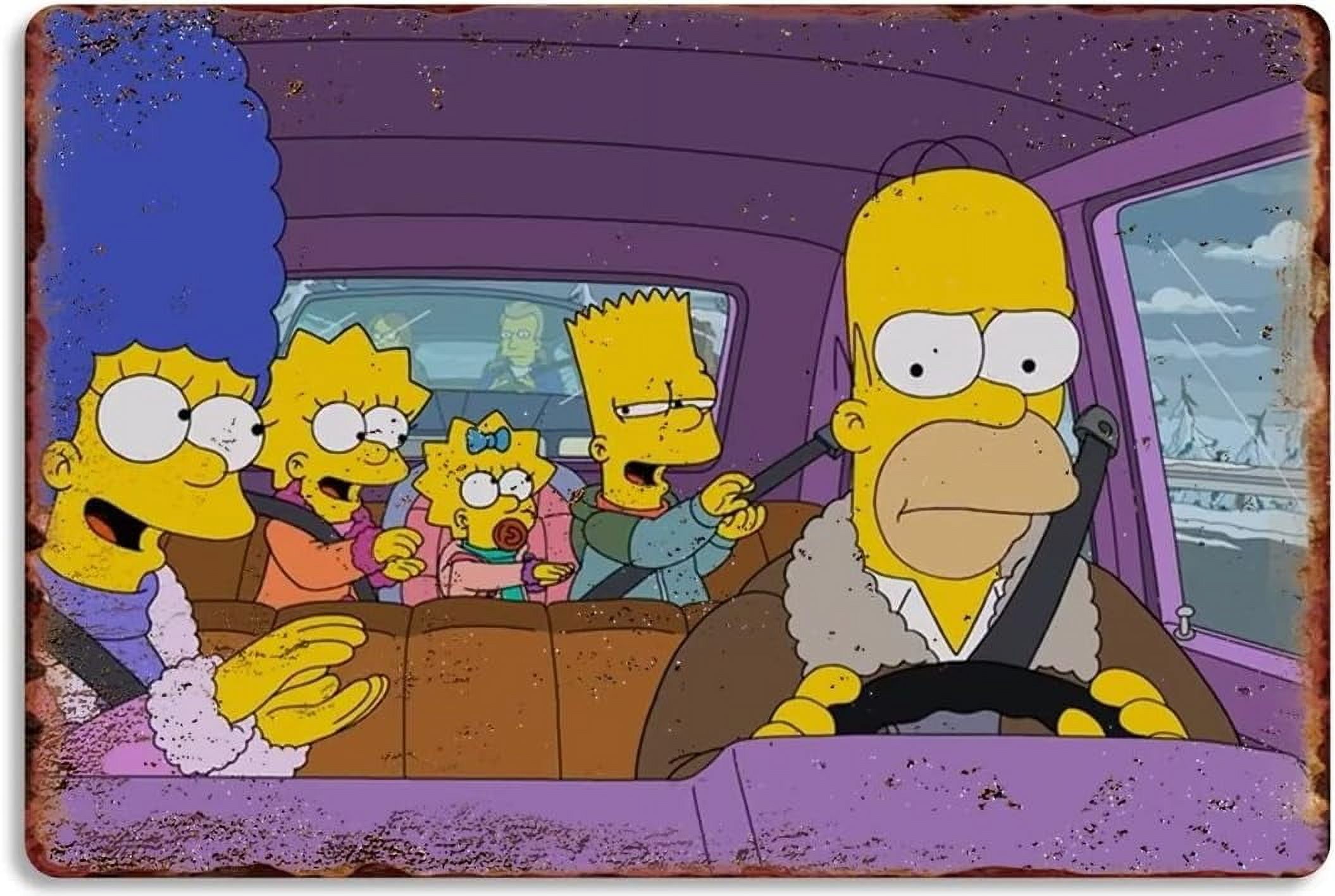 The Simpsons Traveling By Car 120 Pieces Wooden Jigsaw Puzzles For ...