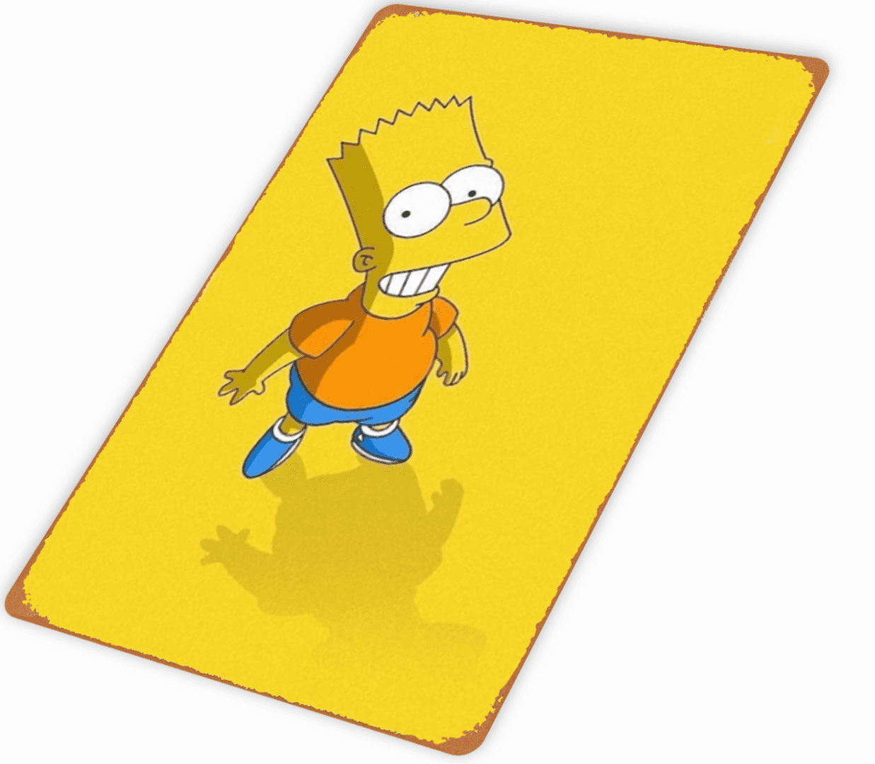 The Simpsons Vintage Tin Sign Bart Simpson's Shadow Retro Plaque Metal ...