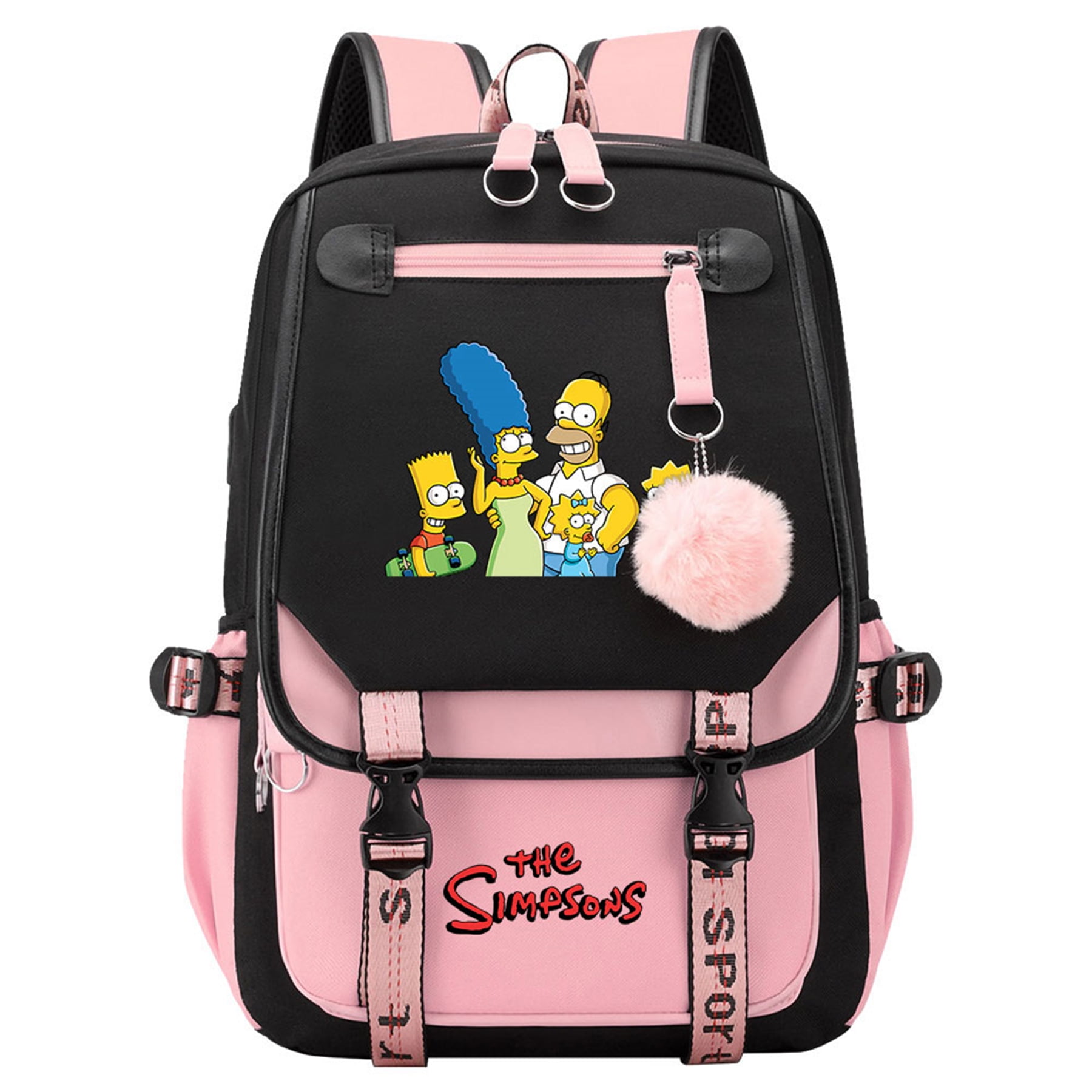 The Simpsons Waterproof Backpack Back to School Bookbag Multifunctional ...