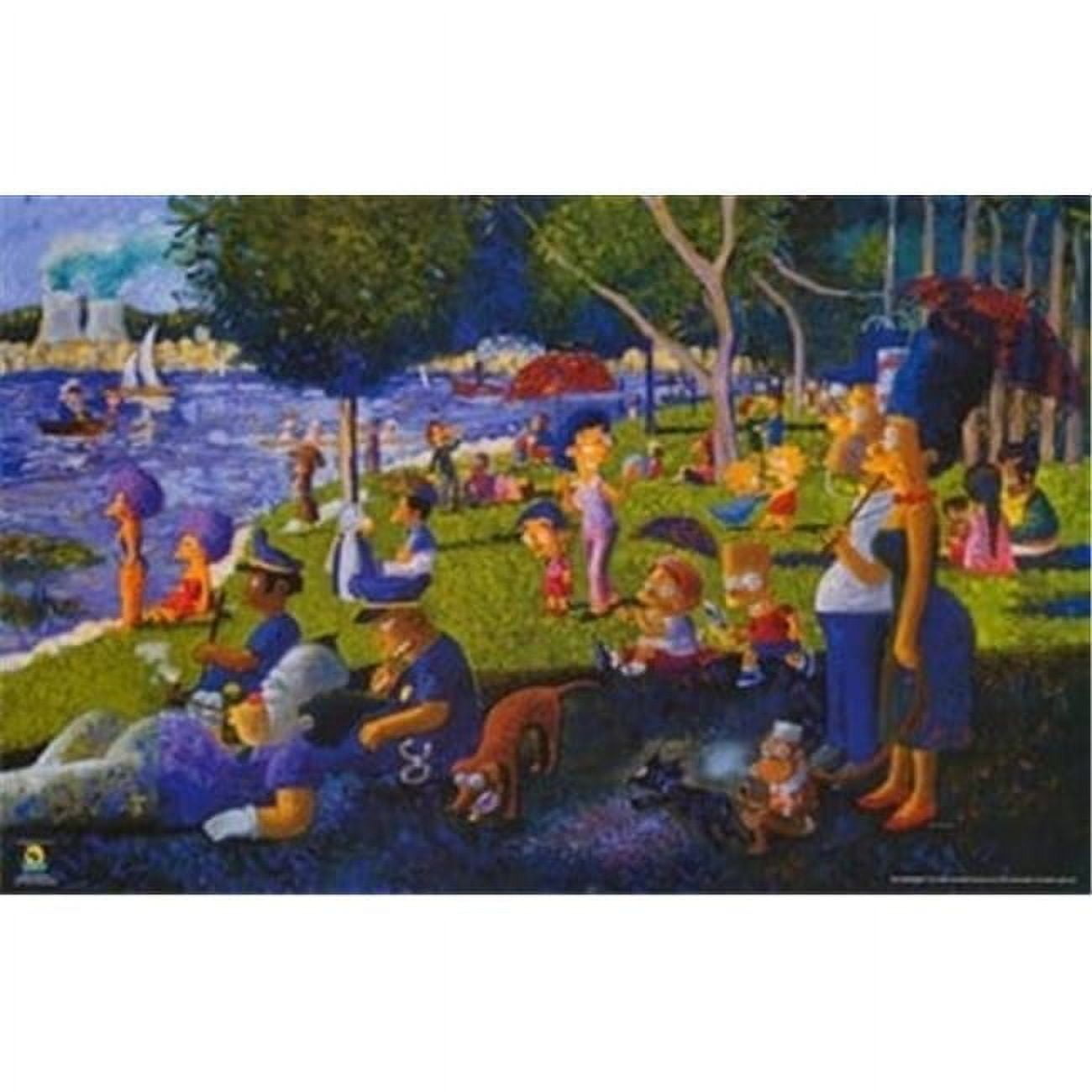 The Simpsons on a Sunday Movie Poster, 17 x 11 - Walmart.com