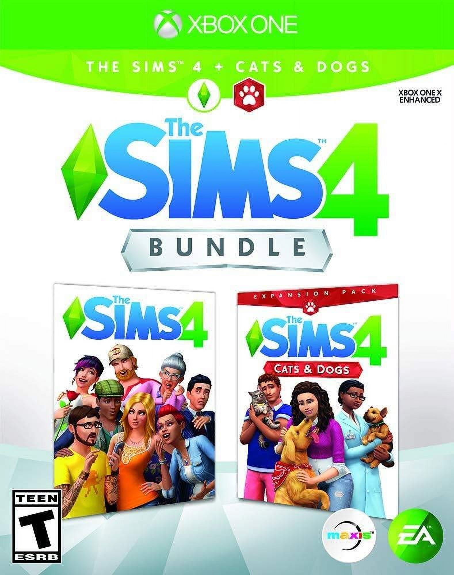 The Sims 4 Plus Cats & Dogs Bundle - Xbox One - Walmart.com