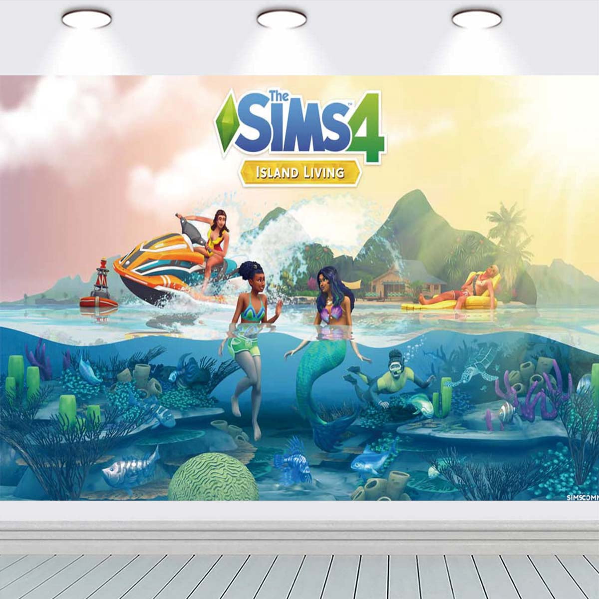 The Sims school Background Banner Birthday Backdrop Party Supplies ...