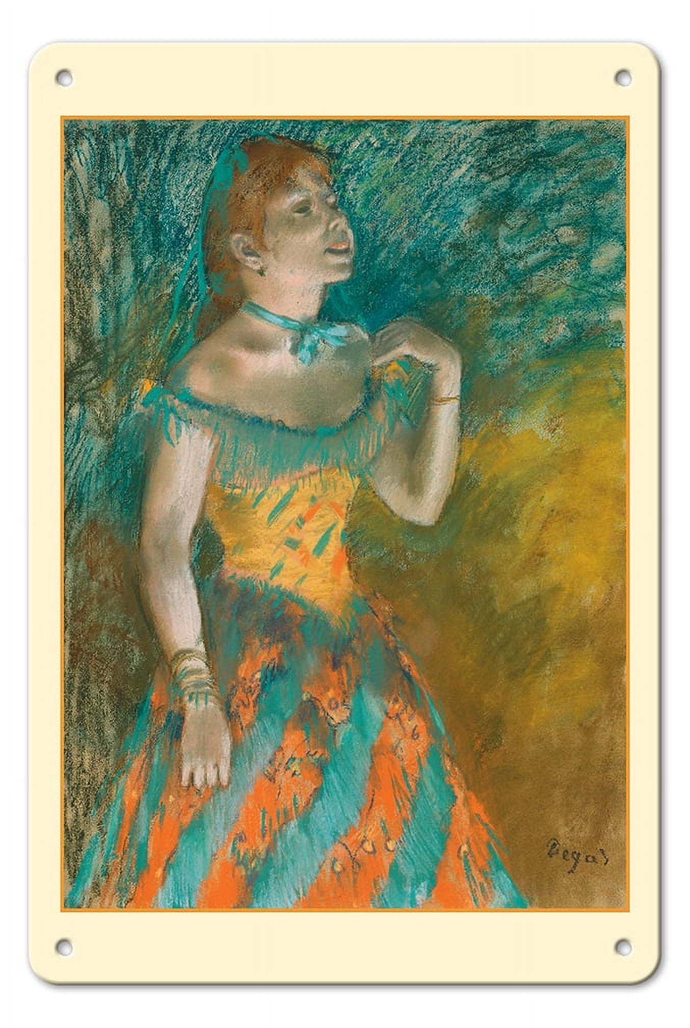 The Singer in Green - From an Original Color Pastel by Edgar Degas c ...