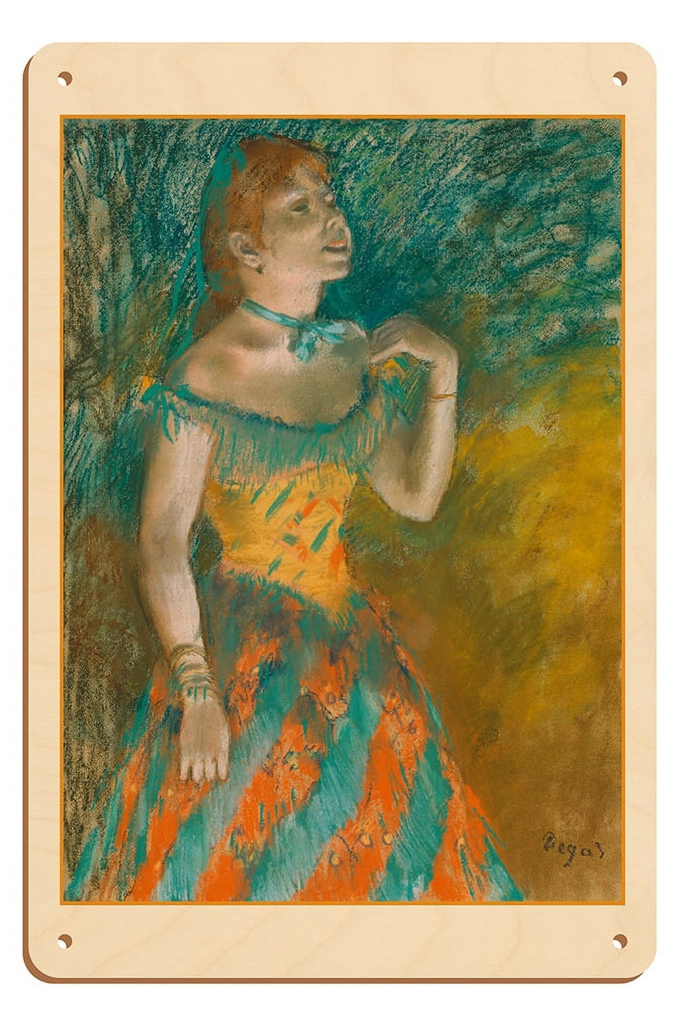 The Singer in Green - From an Original Color Pastel by Edgar Degas c ...