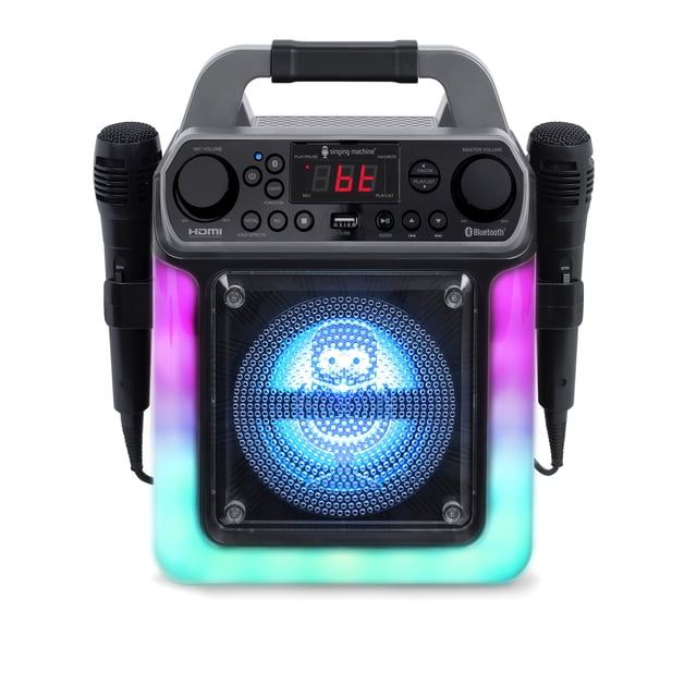 Singing Machine SML2400 Groove Mini Karaoke Party Bluetooth Microphone ...