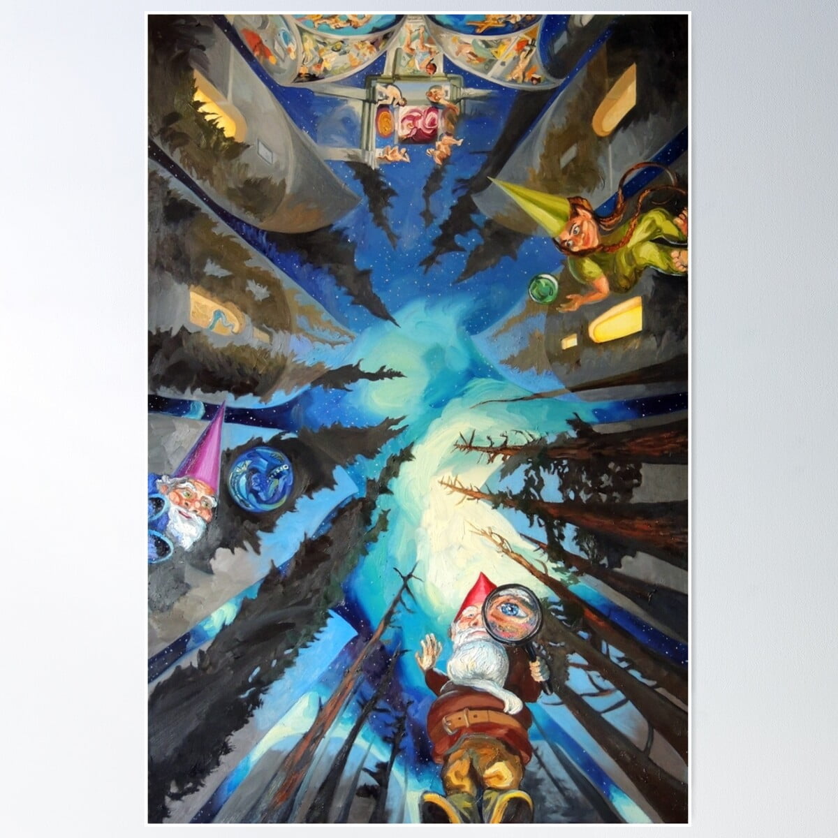 The Sistine Chapel, Revisited Poster Wall Art, Modern Wall Decor For ...