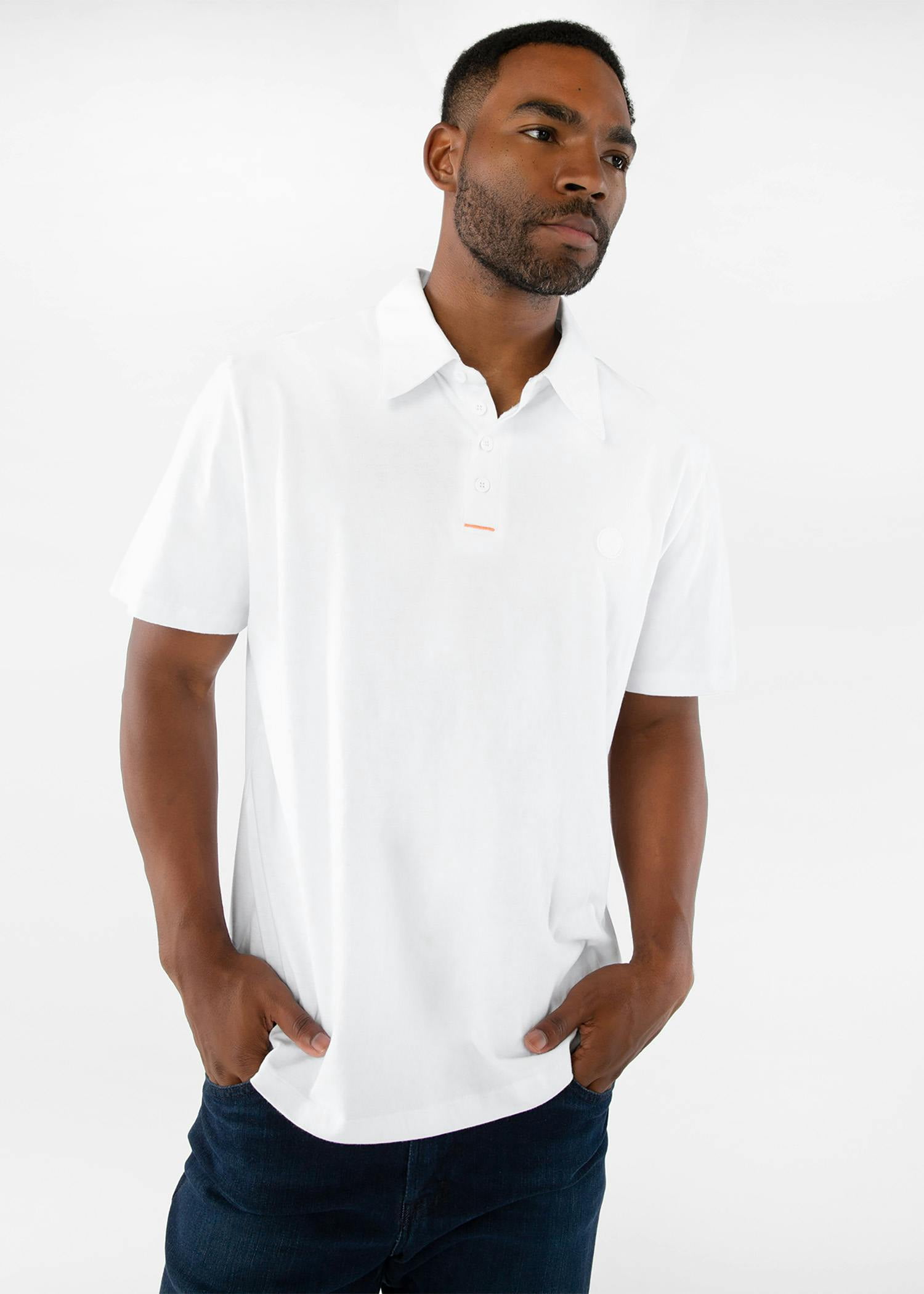 The Skool Boy - White | Mens Polo Shirt - Walmart.com