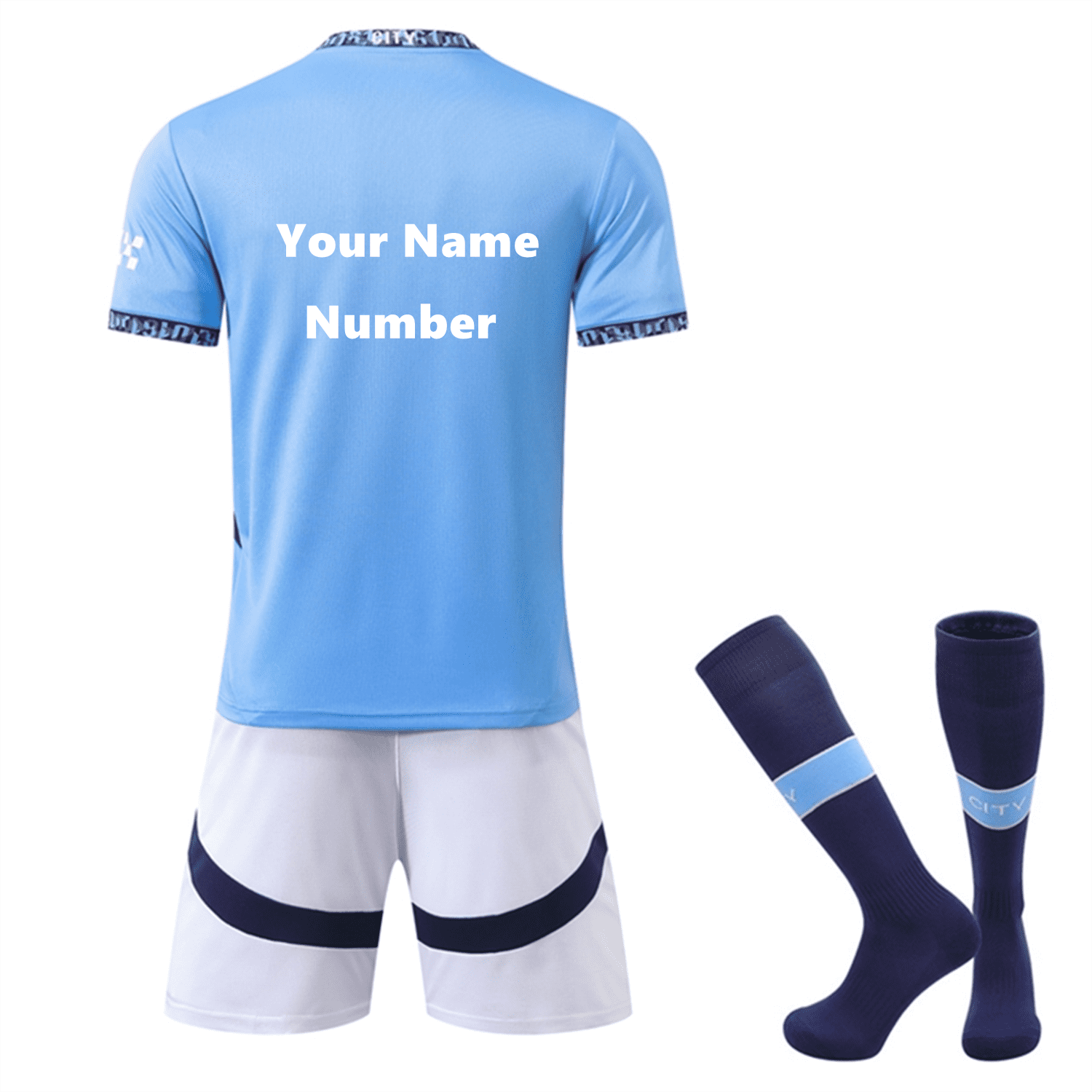 The Sky Blues 24/25 Customized Soccer Jersey Kit - Walmart.com