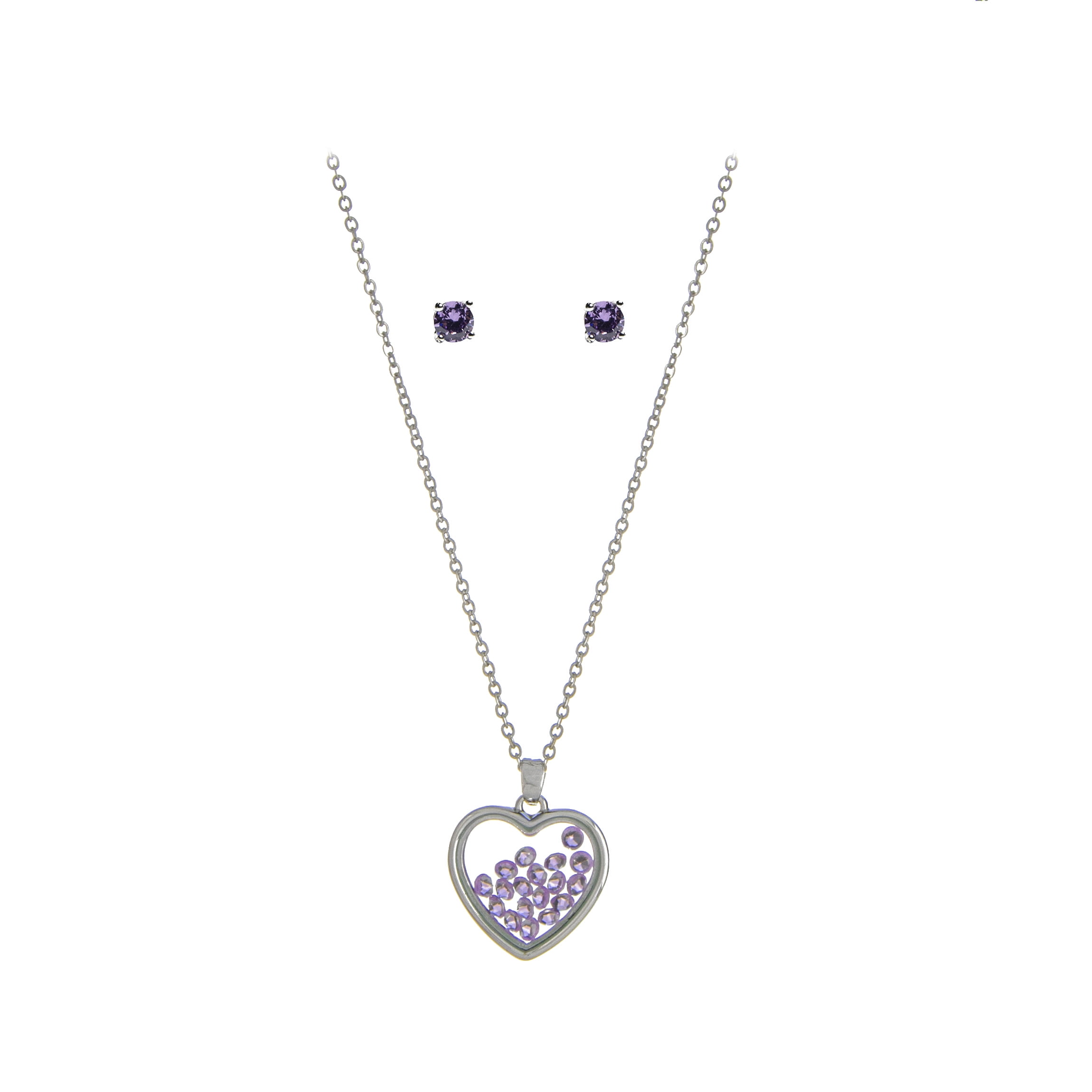 The Skyline Collection June Birthstone Purple Alexandrite Heart Jewelry ...