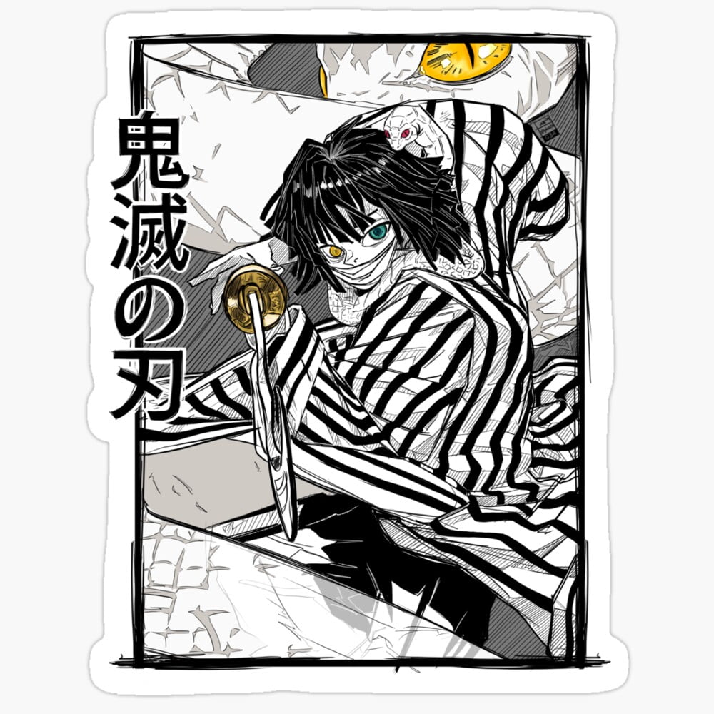 The Slayer Of Demons?!?!?! Obanai Iguro - Serpent Sticker Phone Decal ...