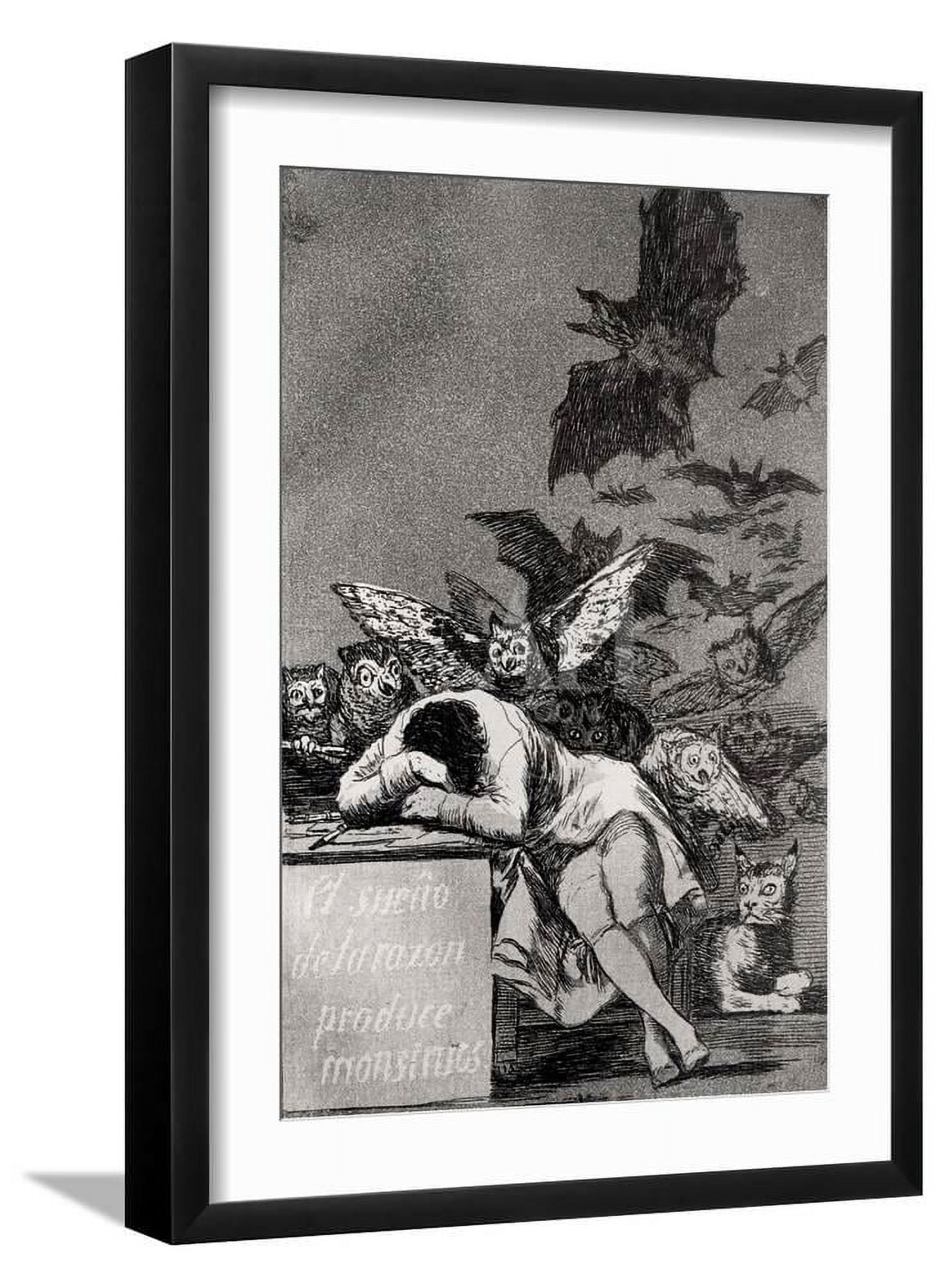 The Sleep of Reason Produces Monsters, from Los Caprichos, Animals ...