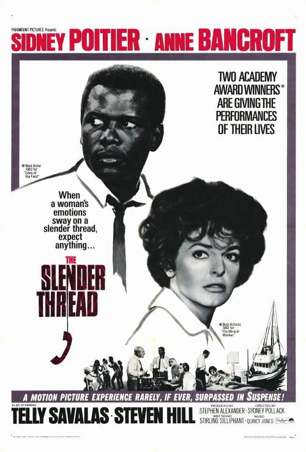 The Slender Thread - movie POSTER (Style A) (11" x 17") (1966 ...