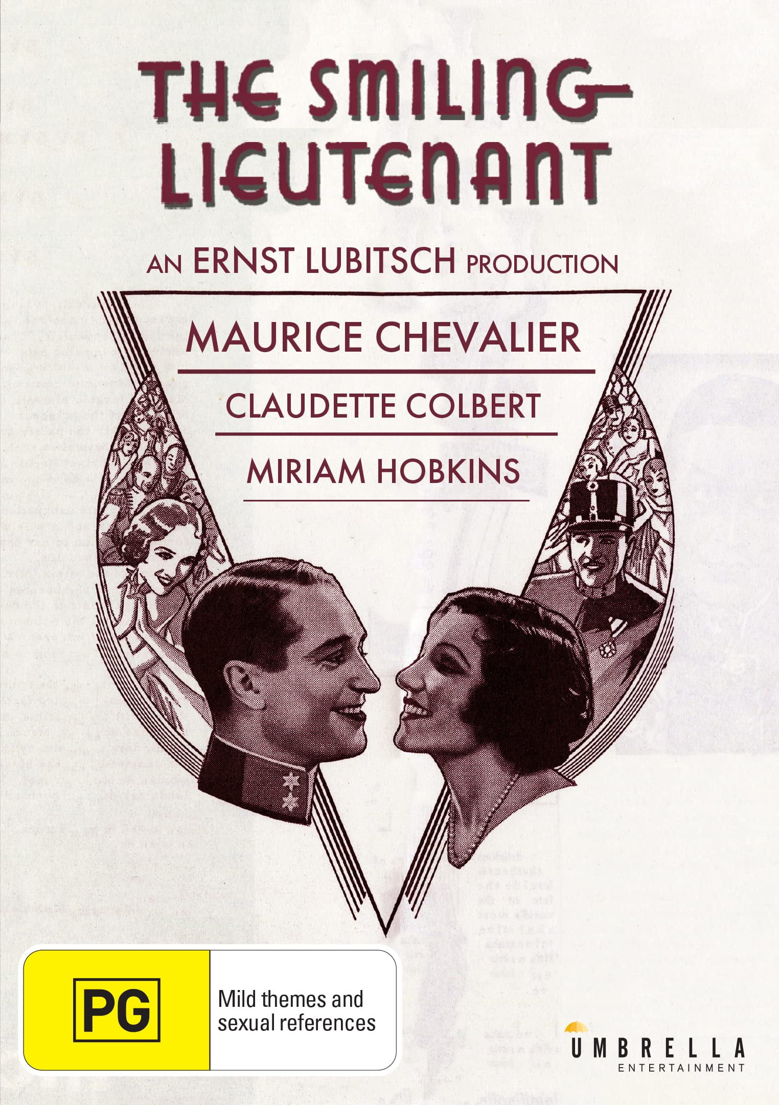 The Smiling Lieutenant Maurice Chevalier, Claudette Colbert NON-USA ...
