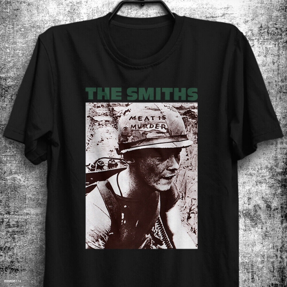 The Smiths Meat Is Murder Album Cover Rock Band Morrissey Johnny Marr T Shirt