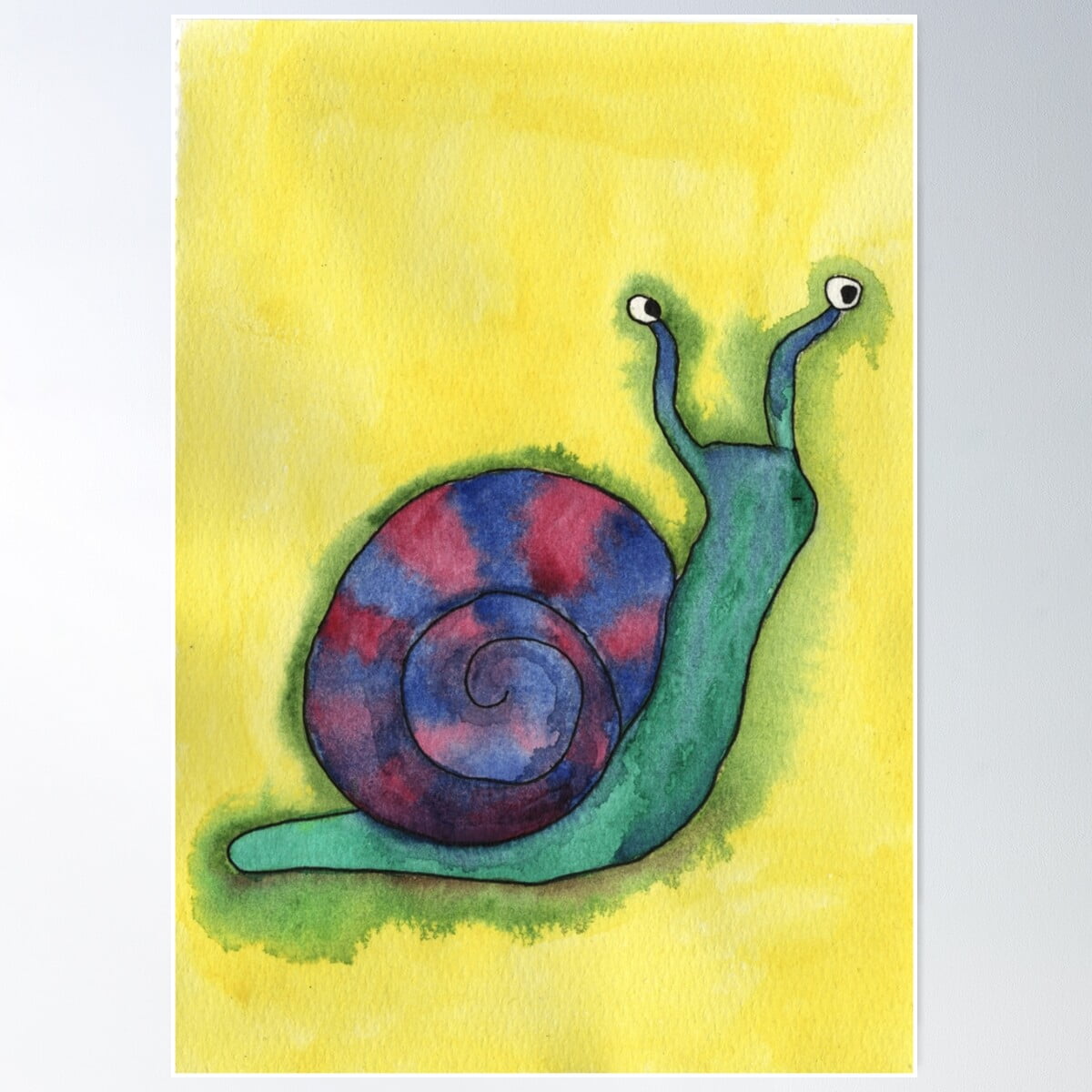 The Smug Snail Poster Wall Art, Modern Wall Decor For Living Room ...