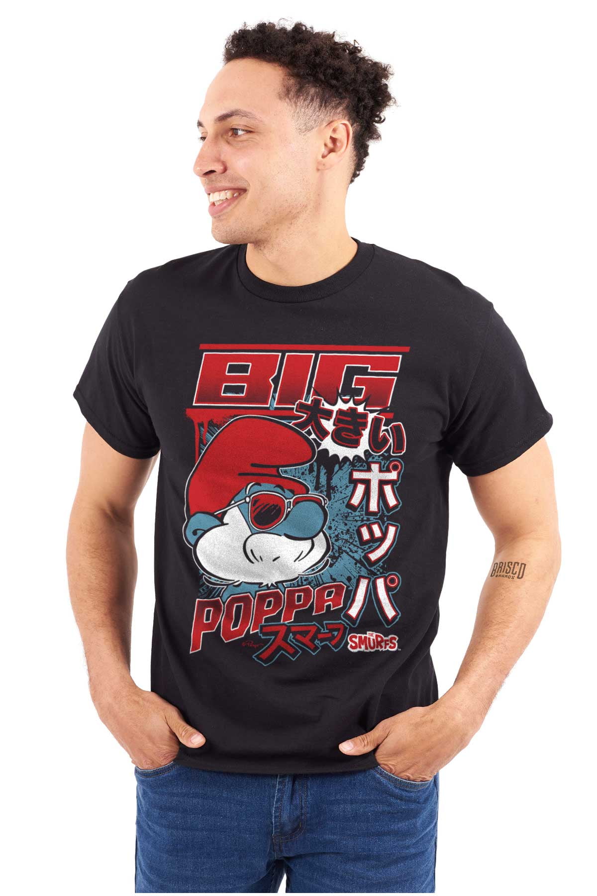 The Smurfs Cool Kanji Big Poppa Men Big & Tall Graphic Tee Brisco ...